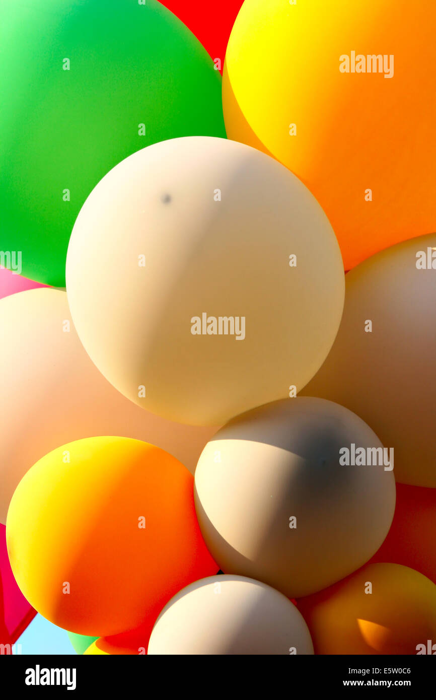 Colorful balloons, may be used as background Stock Photo - Alamy
