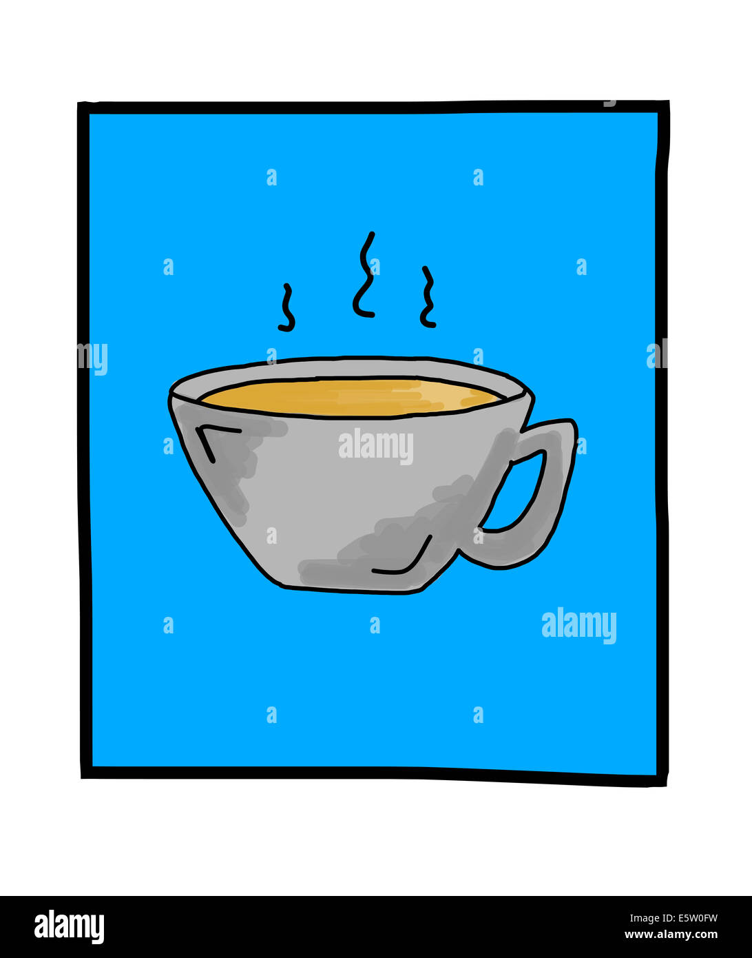 Cup hot tea illustration Cut Out Stock Images & Pictures - Alamy