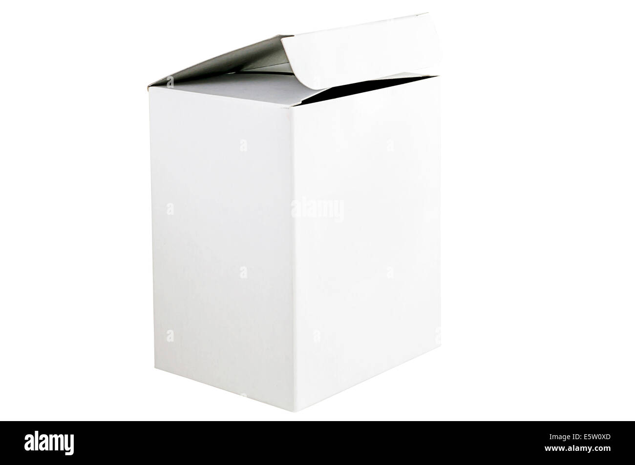 White box isolated on white background with clipping path Stock Photo ...