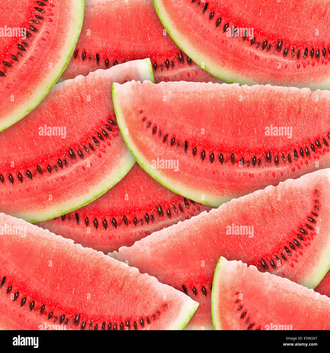 background with slices of fresh ripe red watermelons Stock Photo - Alamy