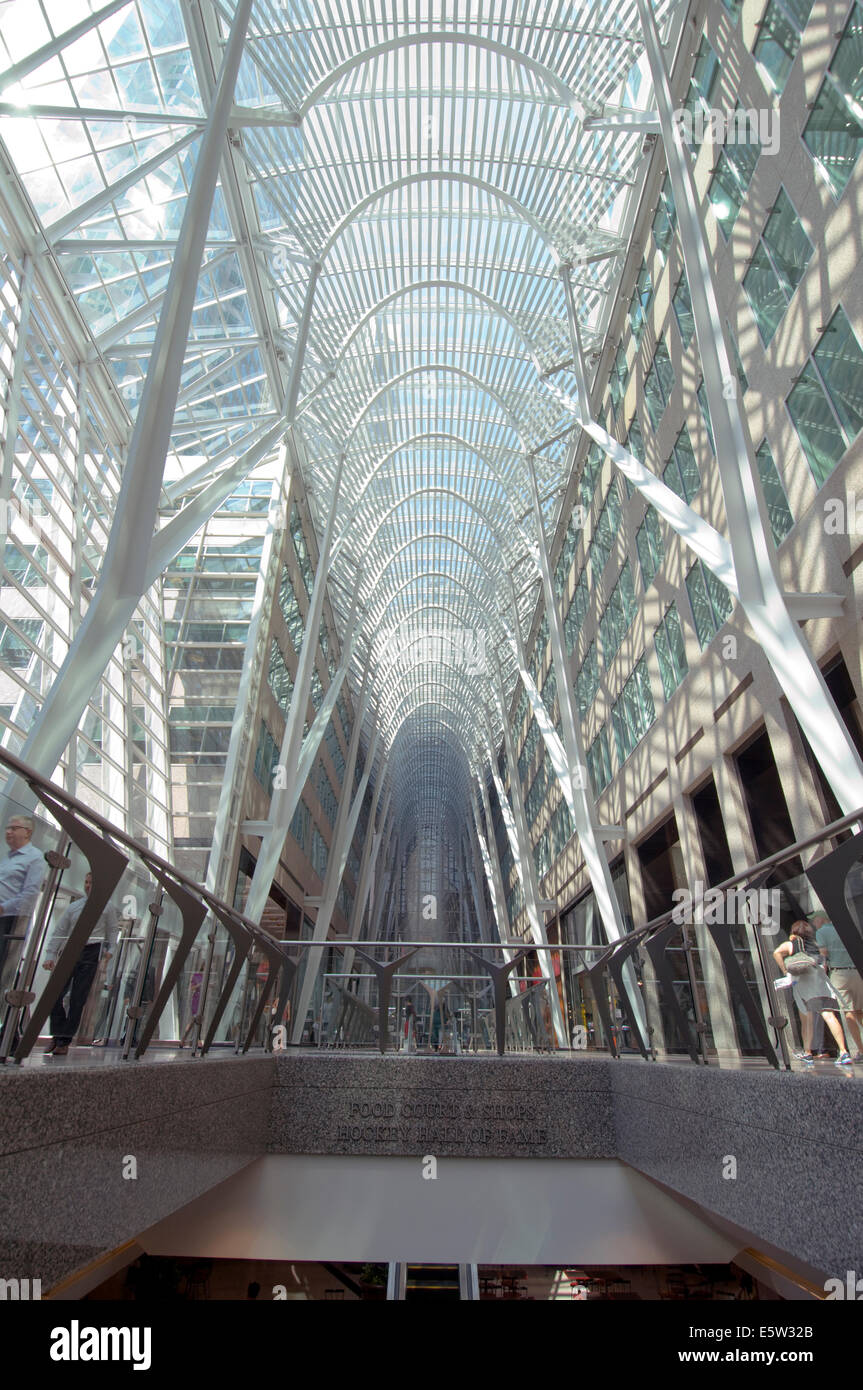 Interior if atrium at Brookfield Place formally known as BCE Place ...