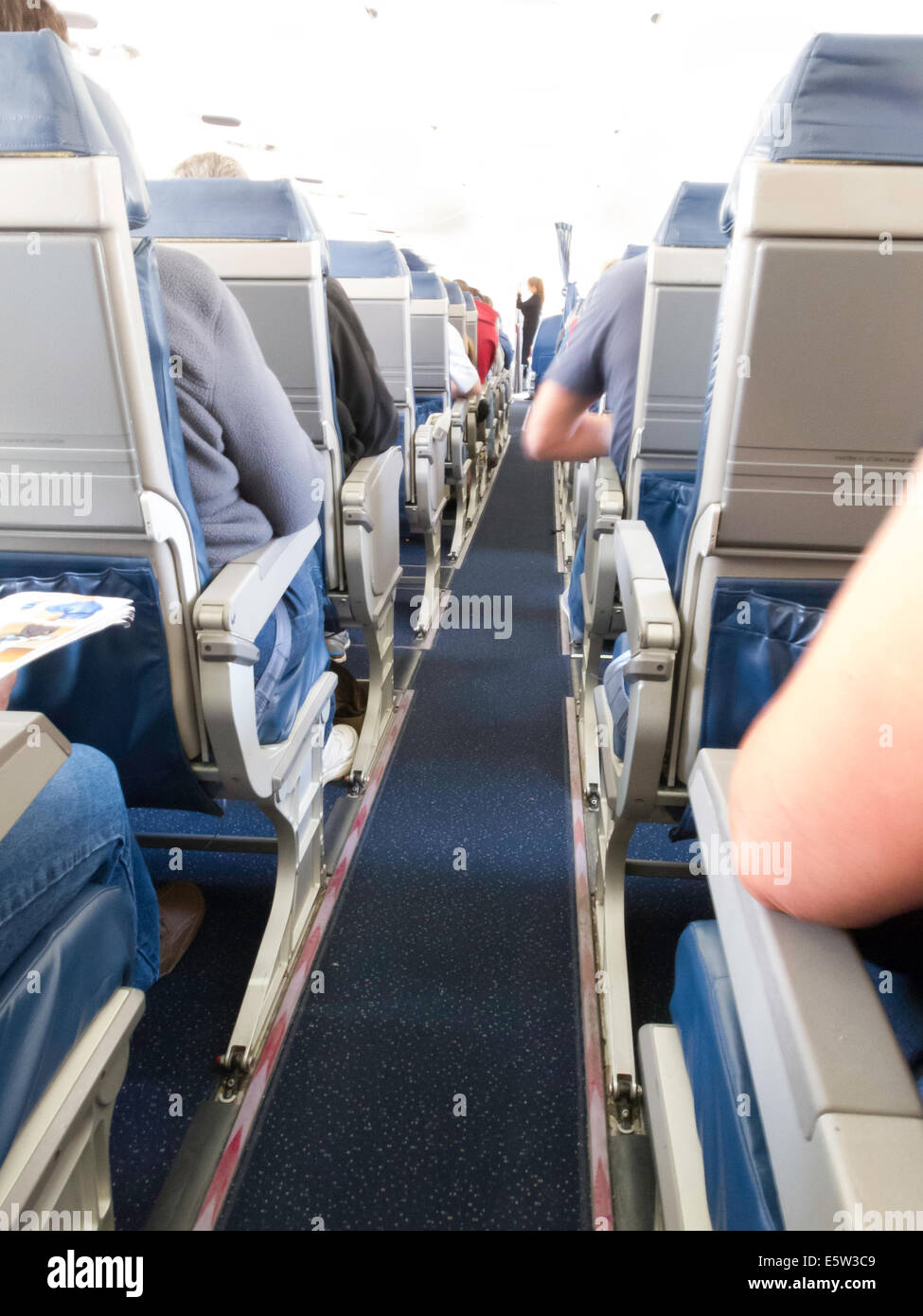 Aboard Commercial Airplane Flight Stock Photo - Alamy