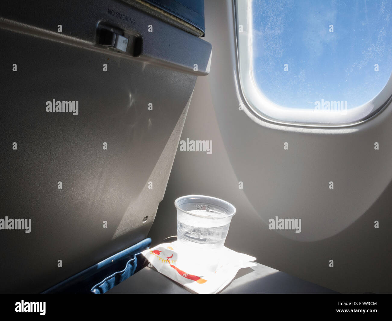 Tray table airplane hi-res stock photography and images - Alamy