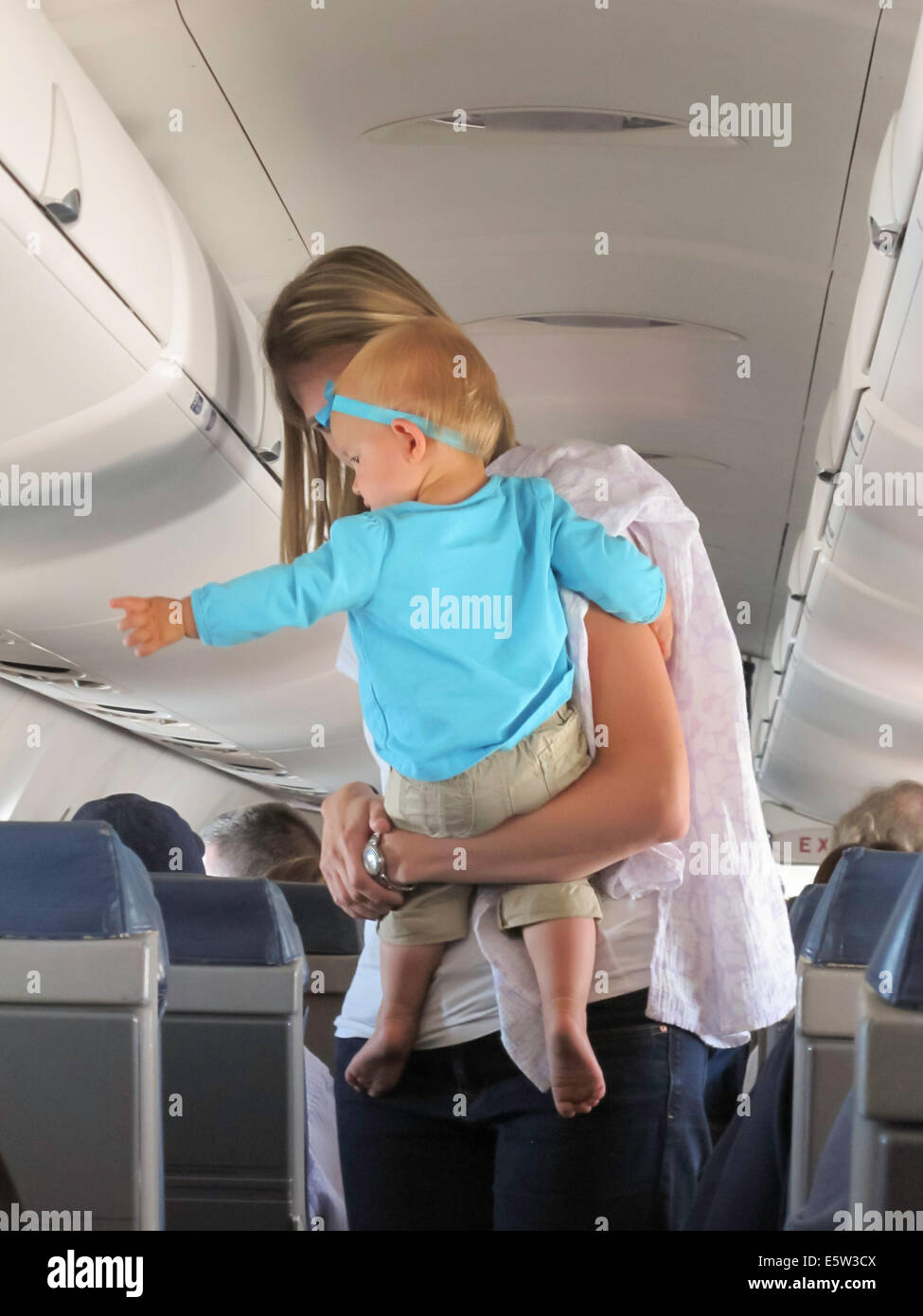 Aboard Commercial Airplane Flight Stock Photo - Alamy
