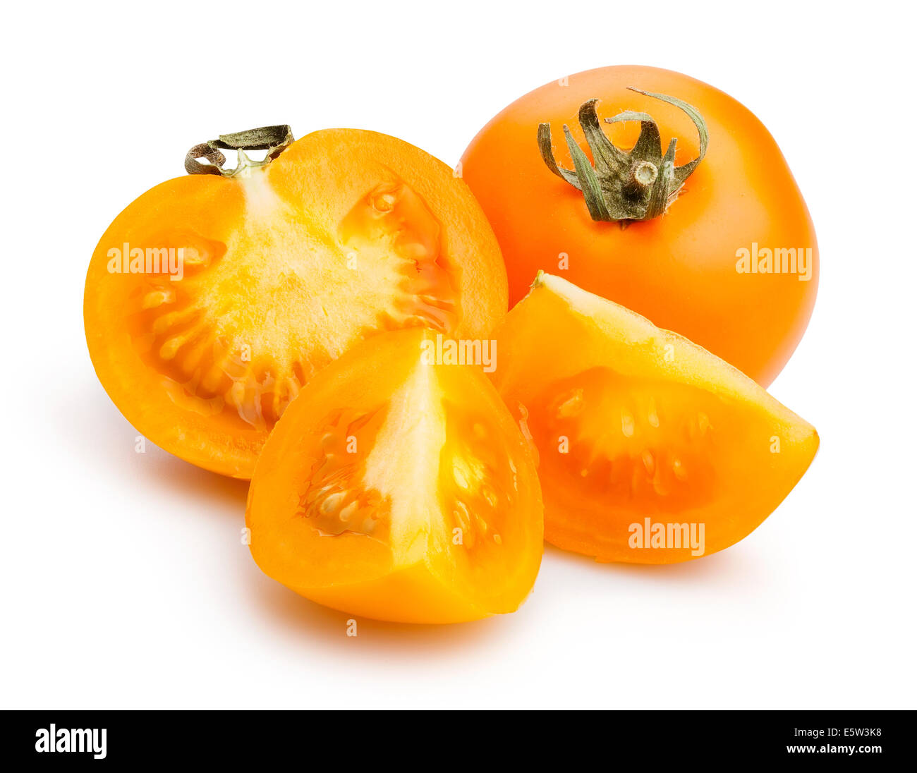 orange tomatoes isolated Stock Photo - Alamy