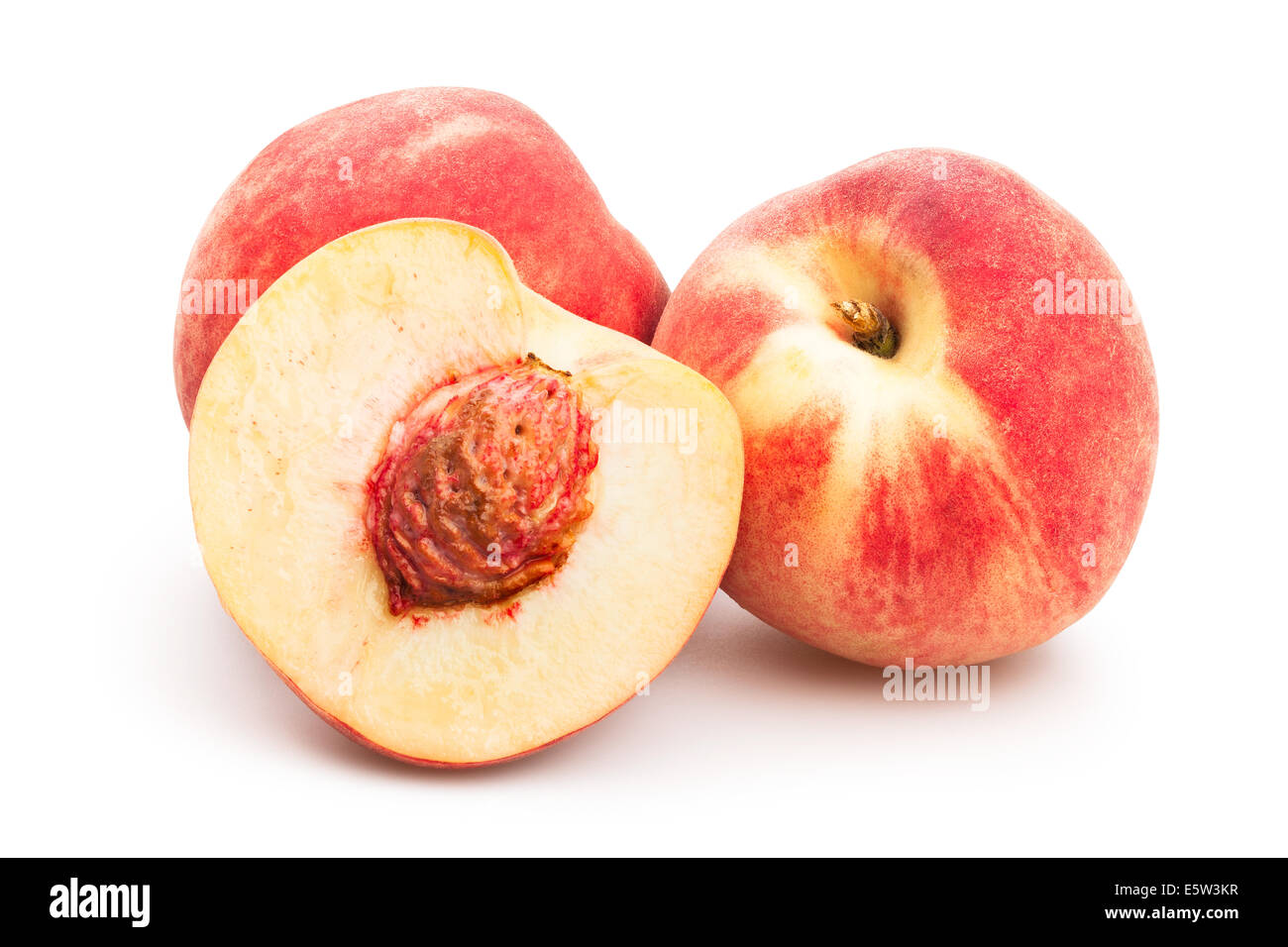 White peach cut hi-res stock photography and images - Alamy