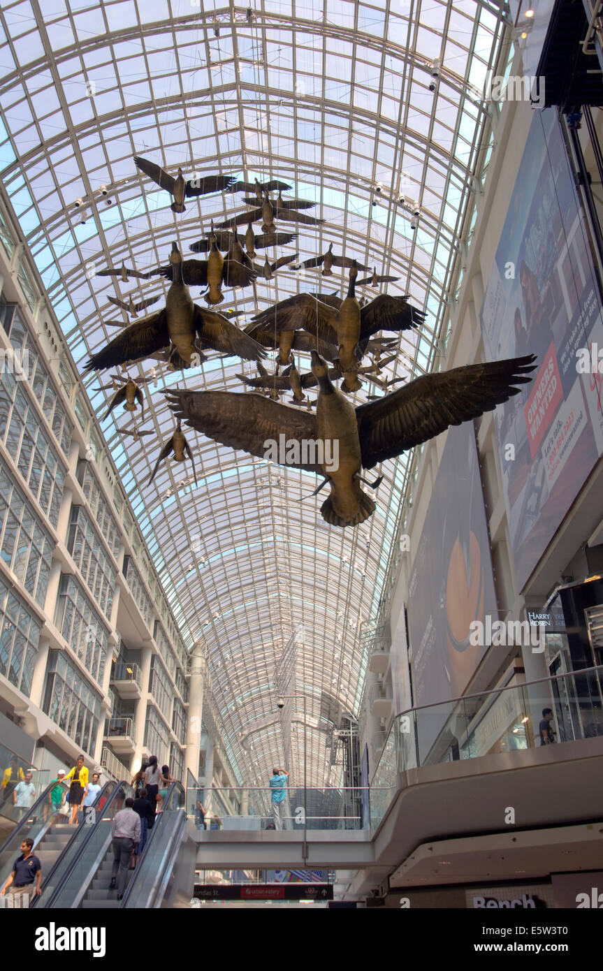 Interior of Toronto's Eaton Centre Stock Photo - Alamy