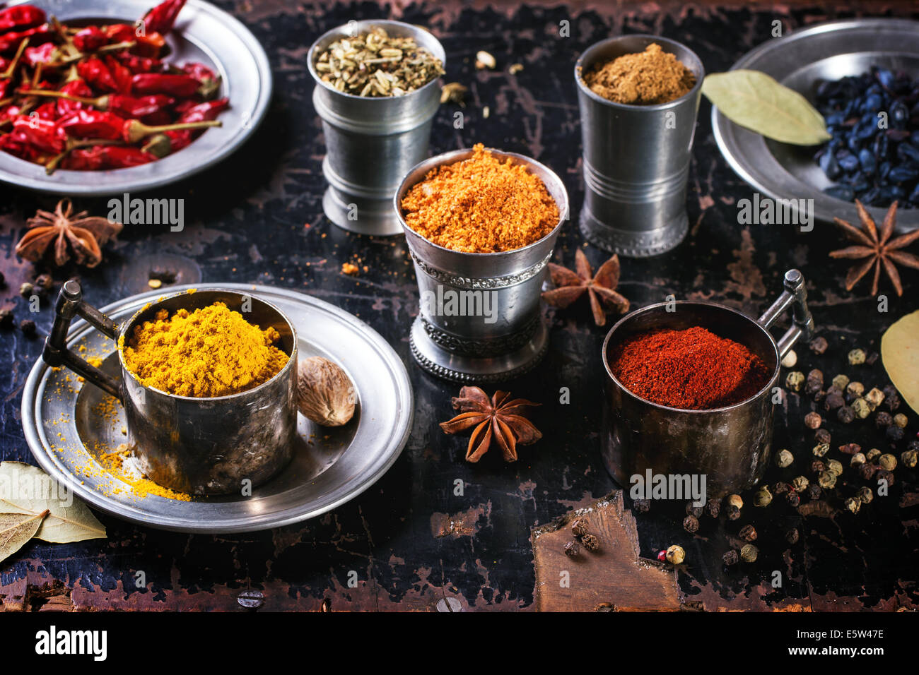 Mix of spices Stock Photo - Alamy