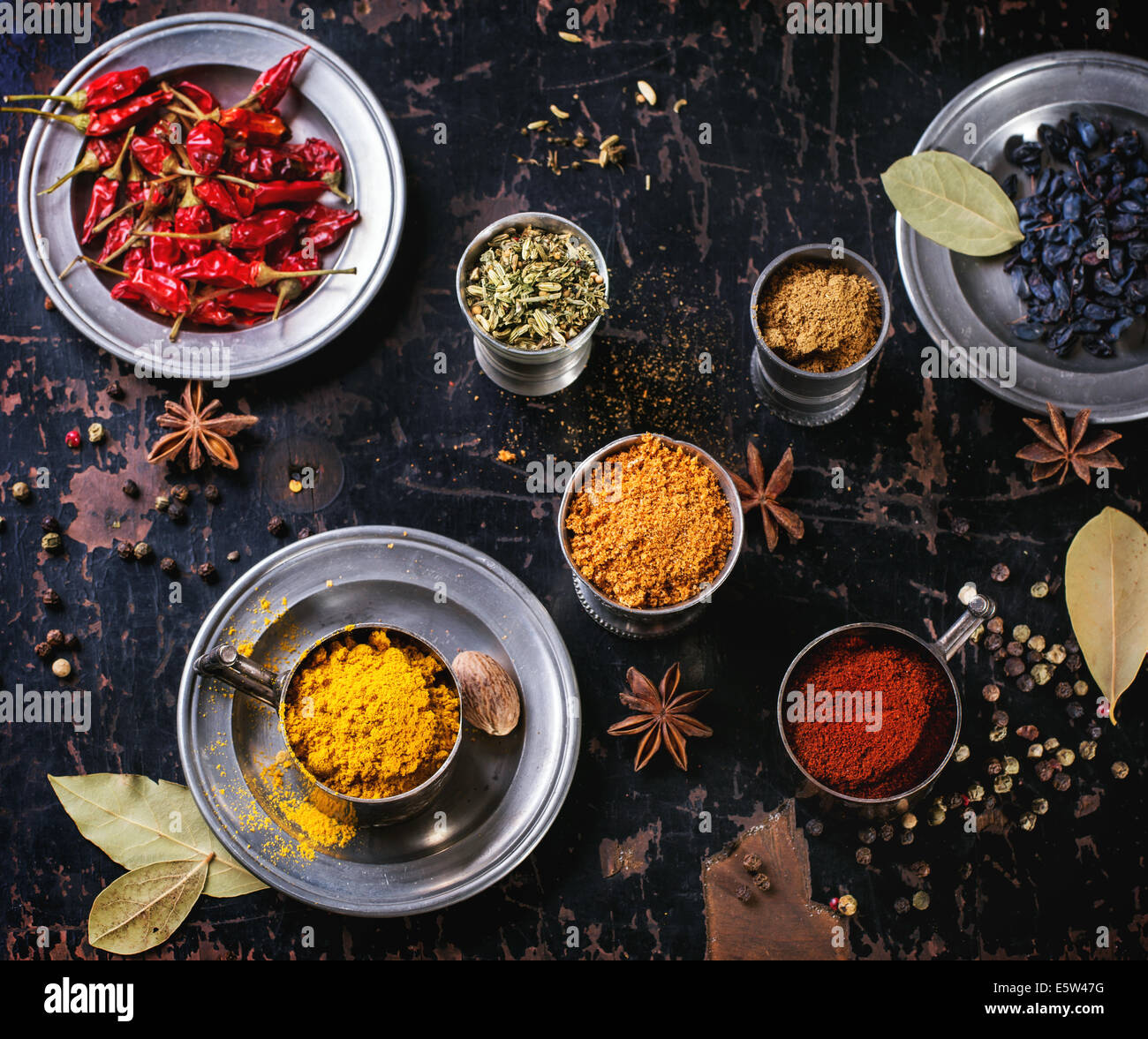 Mix of spices Stock Photo - Alamy