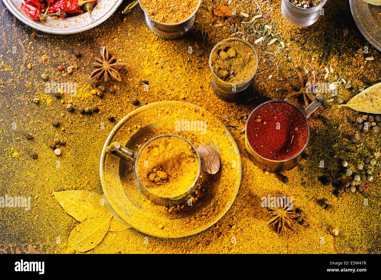 Mix of spices Stock Photo - Alamy