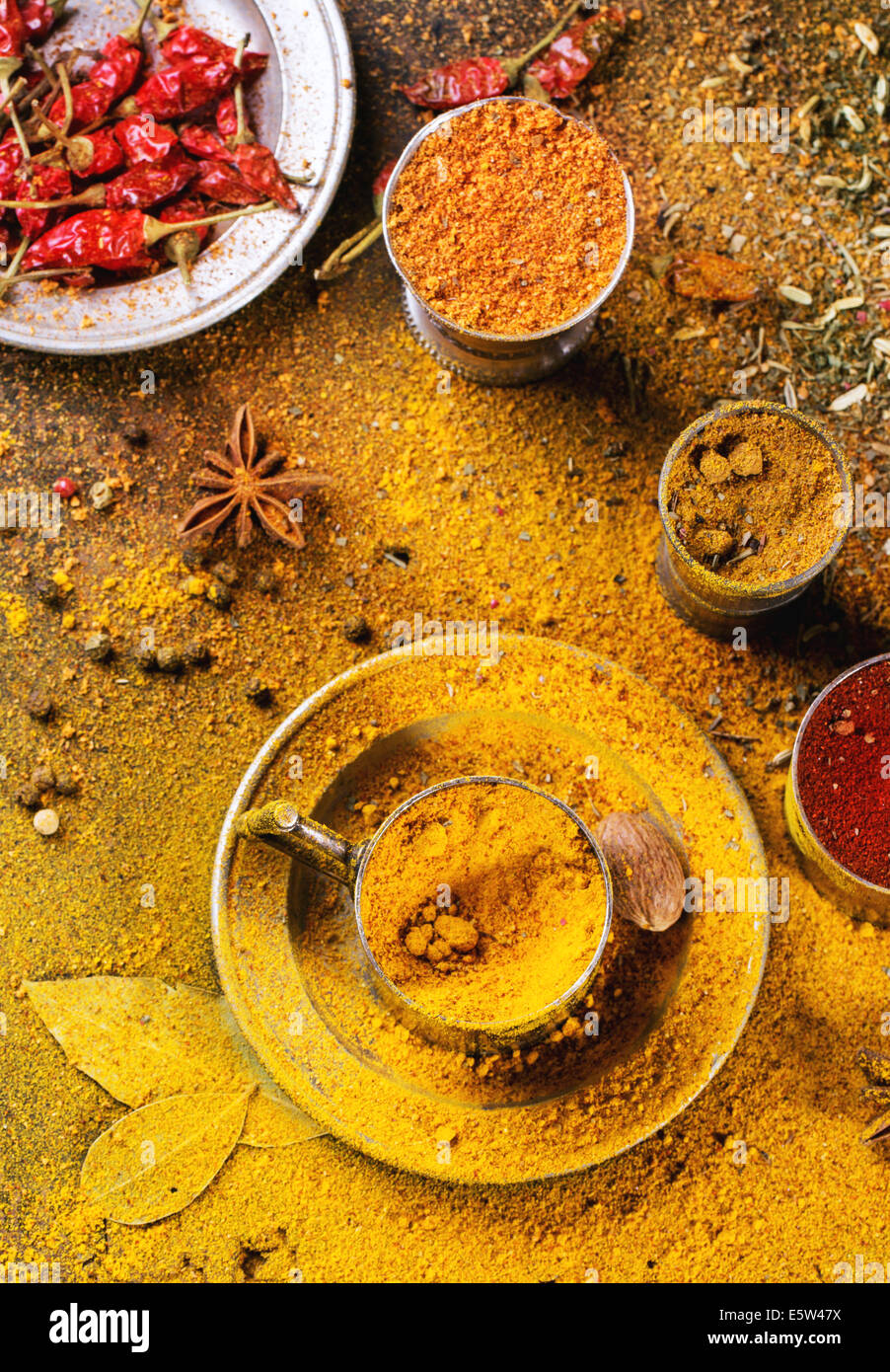 Mix of spices Stock Photo - Alamy