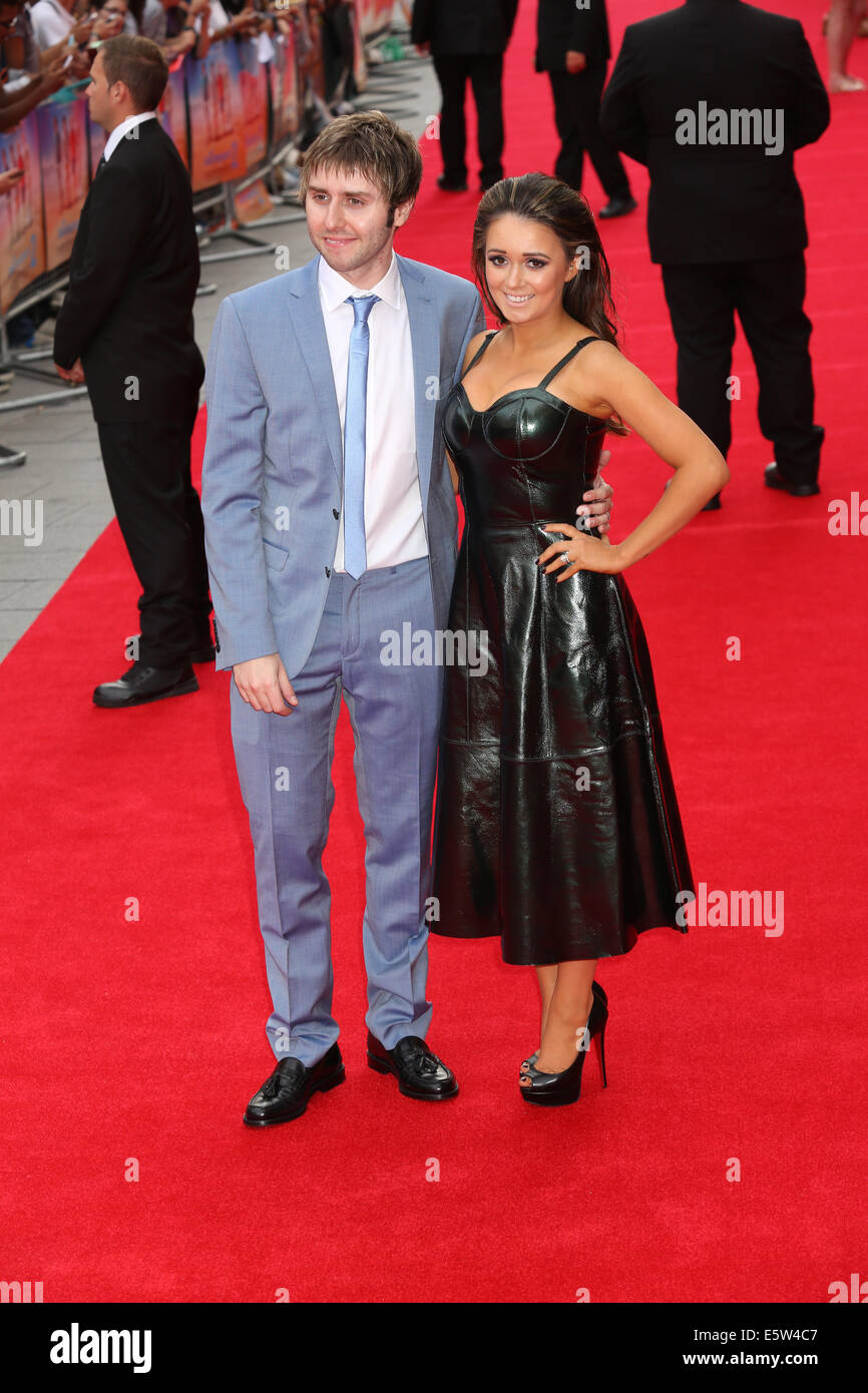 London, UK. 5th Aug, 2014. James Buckley and Clair Meek The World ...