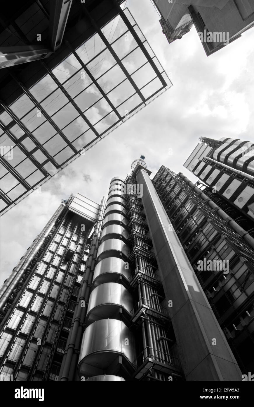Modern skyscraper buildings in London including Lloyds Stock Photo - Alamy