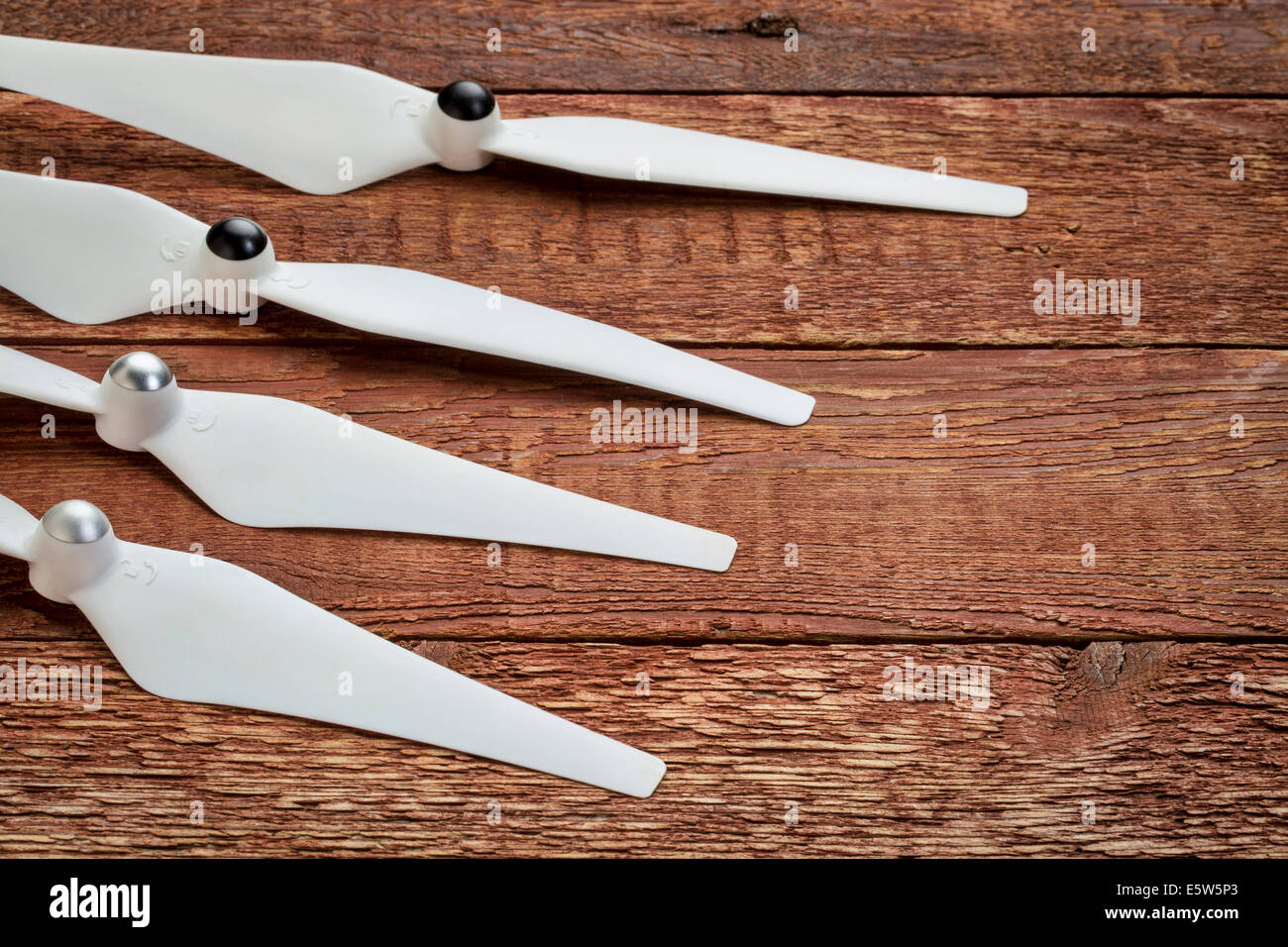 a set of plastic, flexible propellers for a small drone (quadcopter ...