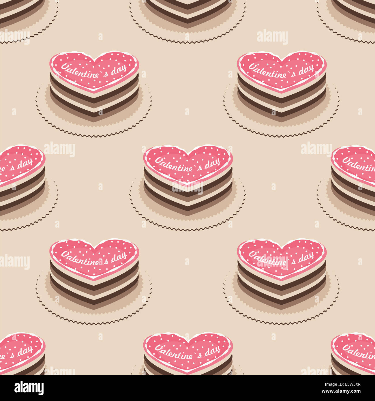 seamless pattern with many cake Stock Photo - Alamy