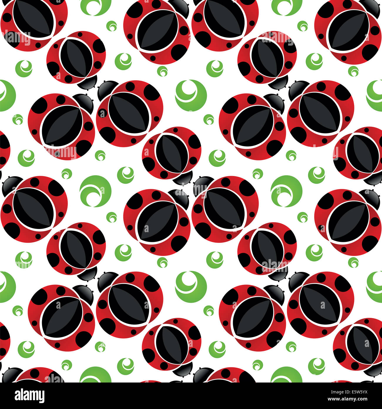 seamless pattern with many ladybird Stock Photo - Alamy