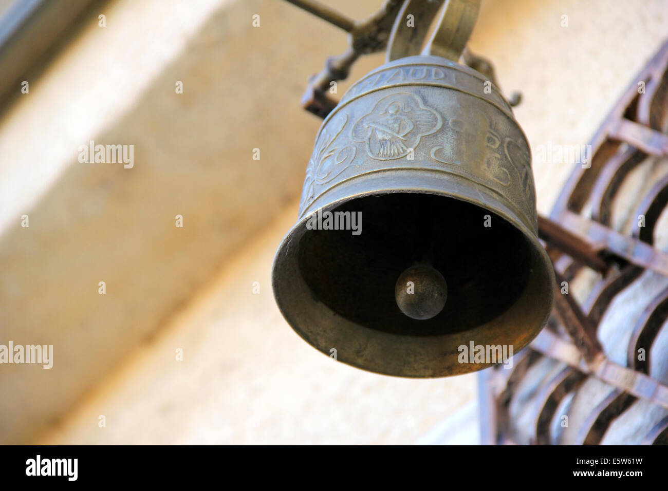 big bell on the house Stock Photo - Alamy