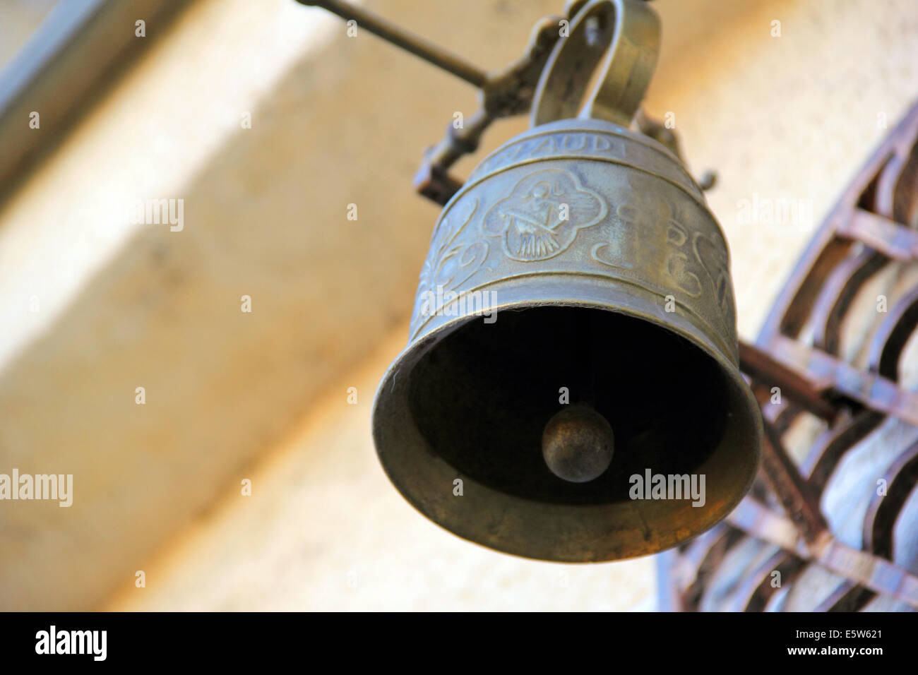 big bell on the house Stock Photo - Alamy