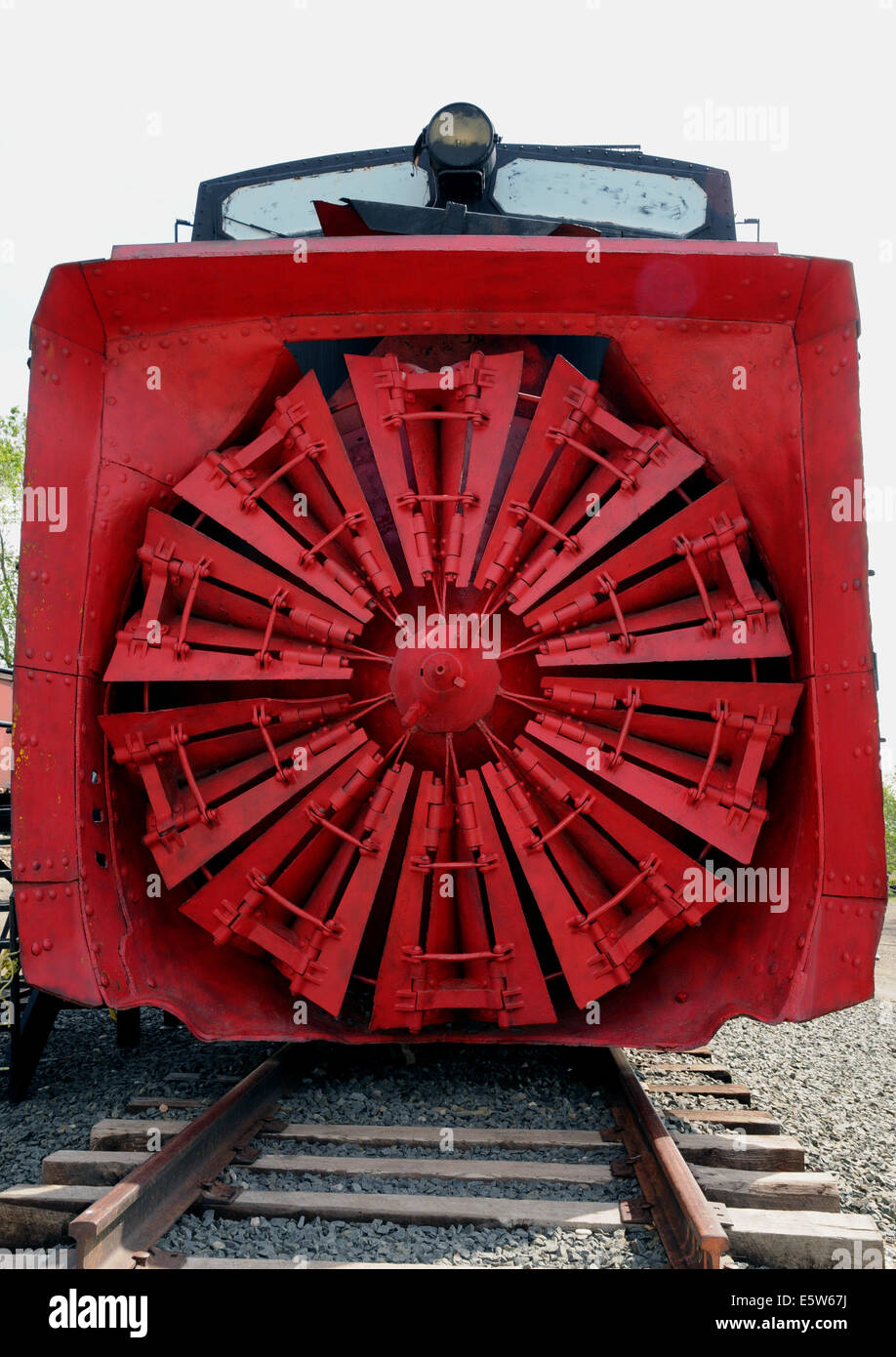 A snow cutter on view at the Colorado Railroad Museum in Golden ...