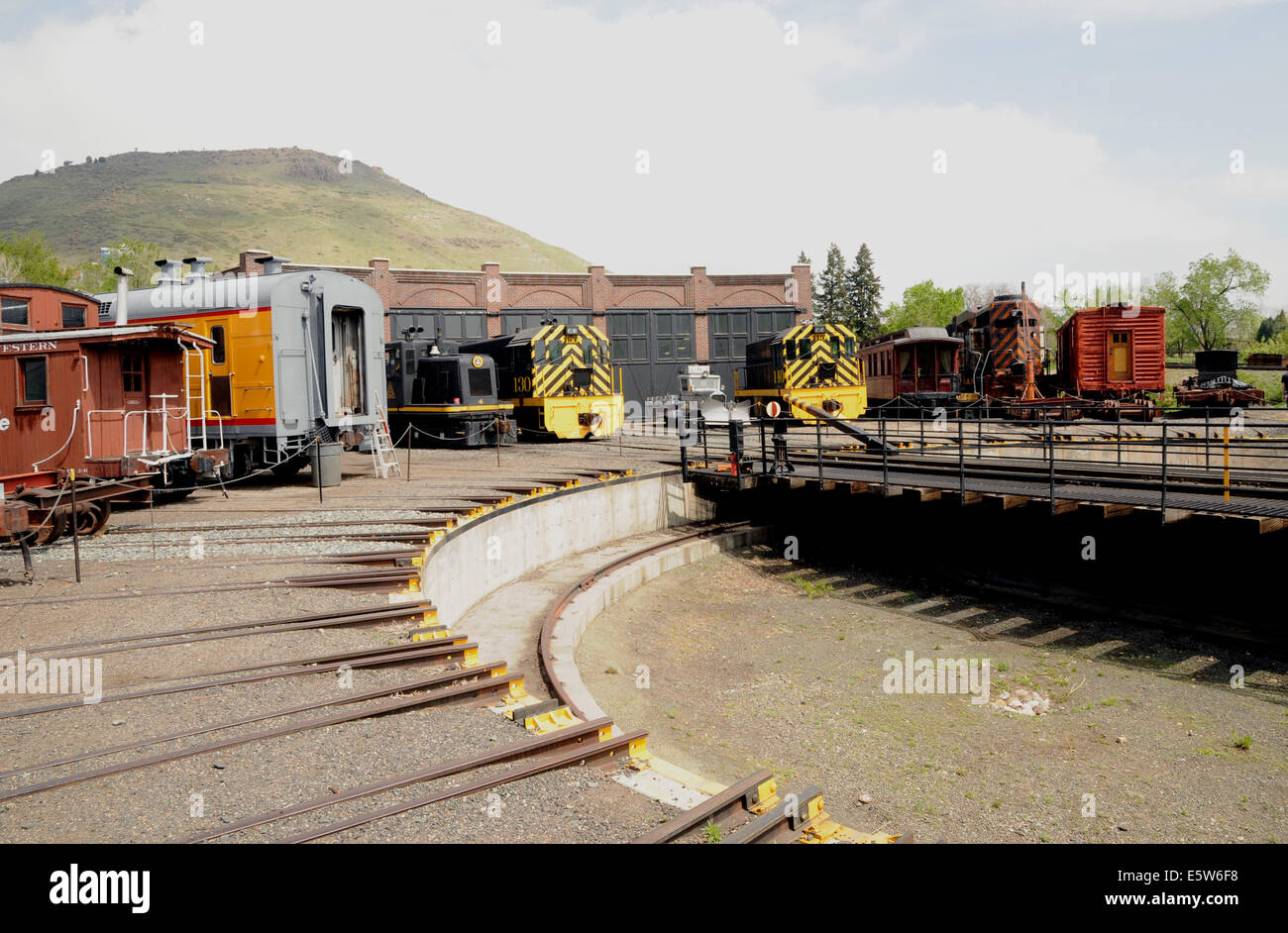 Railroad Turntable Roundhouse High Resolution Stock Photography and ...