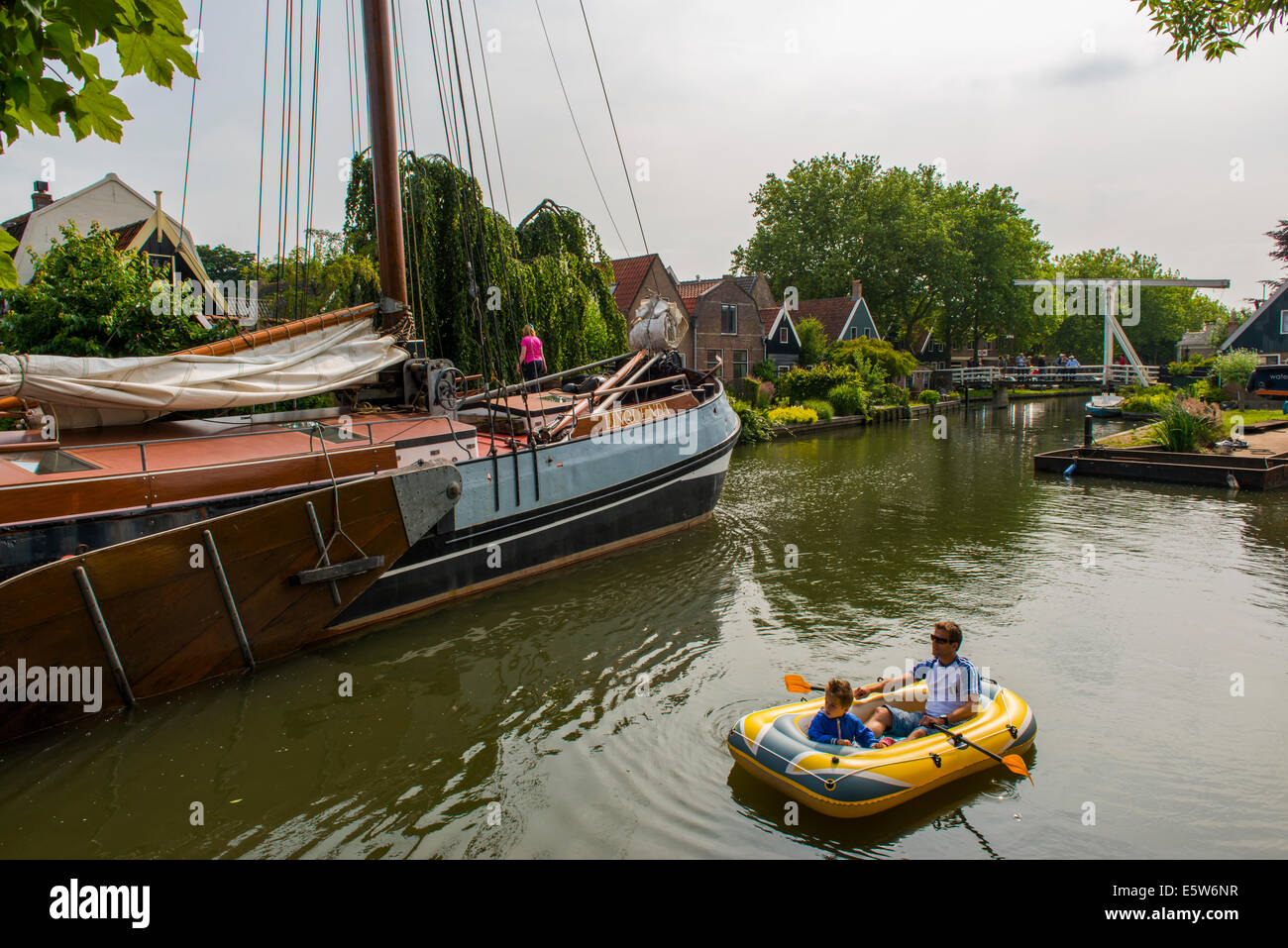 Edam Canal, Edam, Holland, Netherlands Stock Photo - Alamy