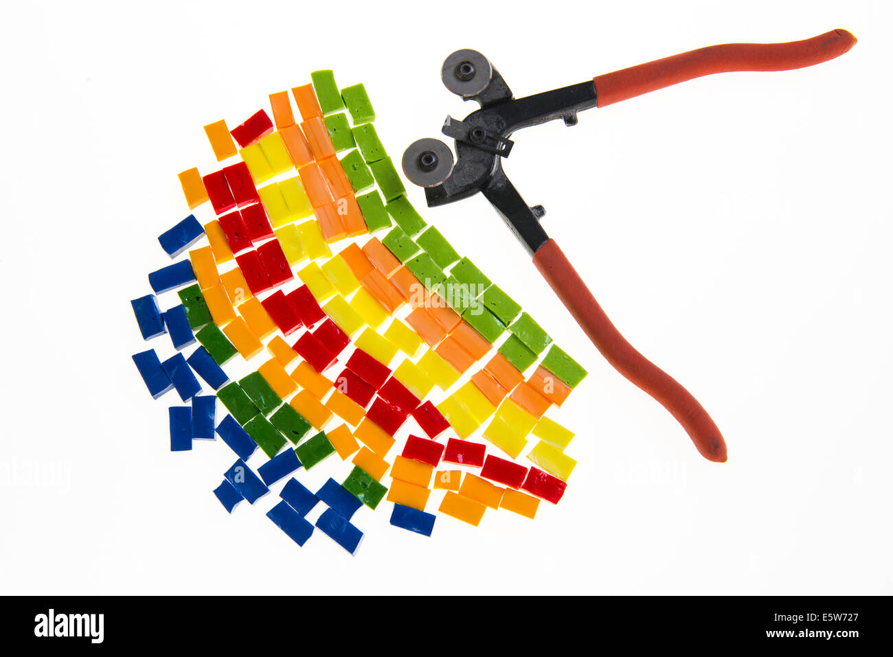 White floor tiles Cut Out Stock Images & Pictures - Alamy