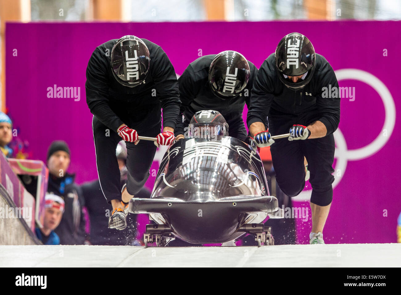 Sochi olympic bobsleigh hi-res stock photography and images - Alamy