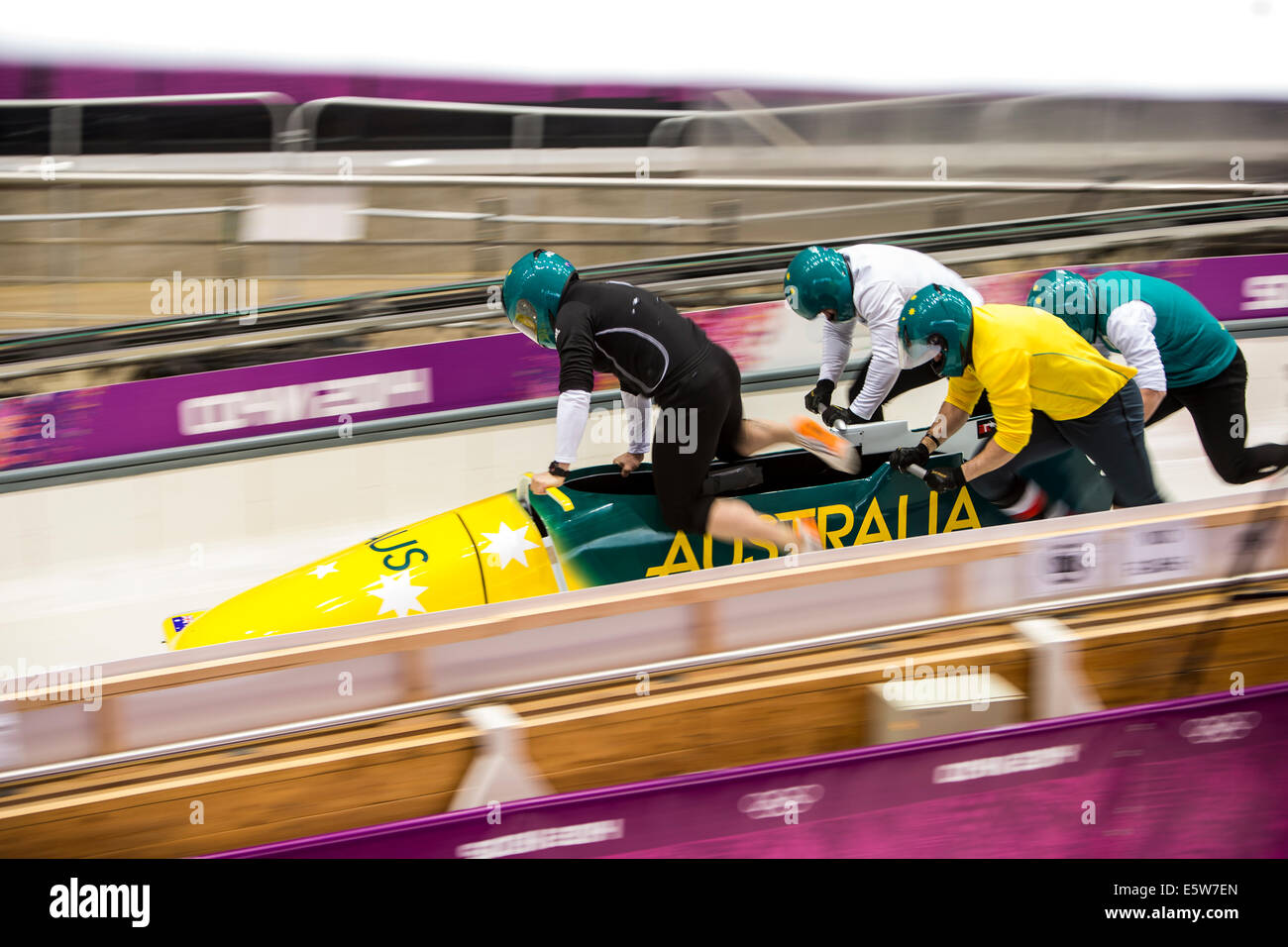 Bobsleigh Push High Resolution Stock Photography and Images - Alamy