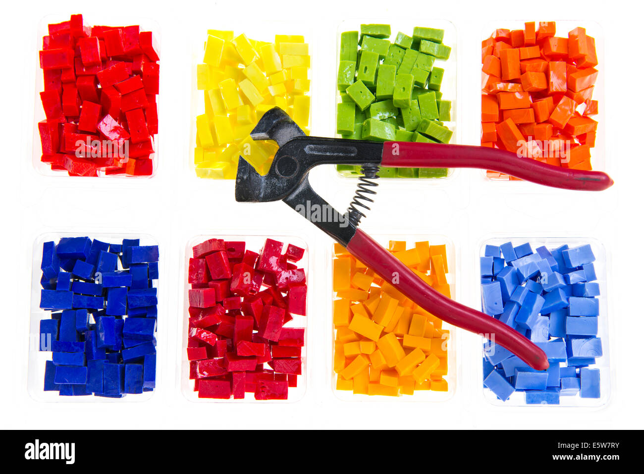 Colored mosaic tiles Stock Photo - Alamy