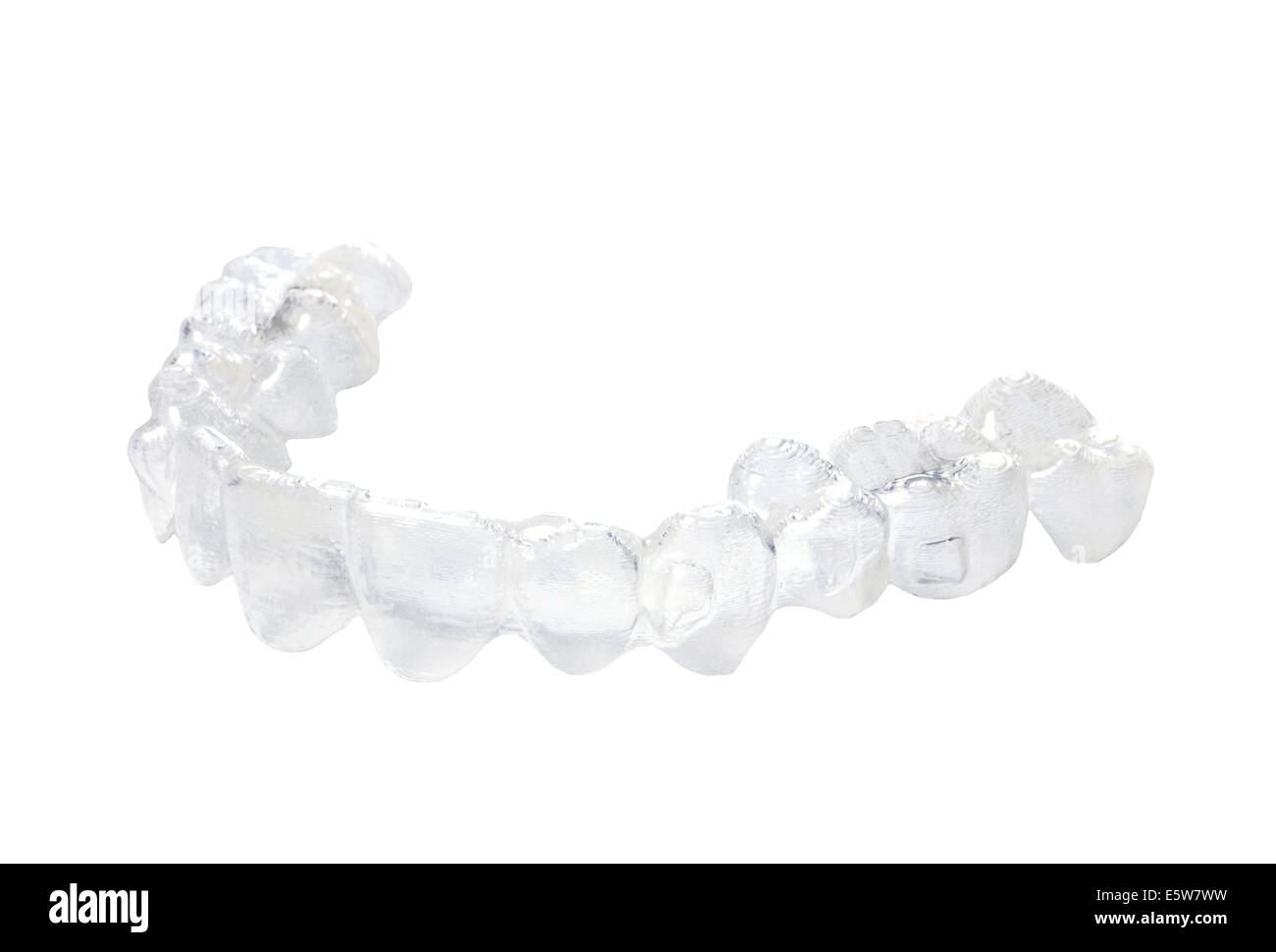 Invisible braces on a white background Stock Photo - Alamy