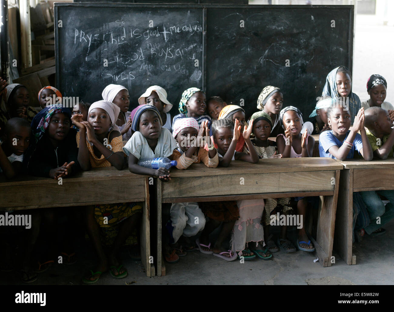 roman catholic church, children's service in a church in Maiduguri ...