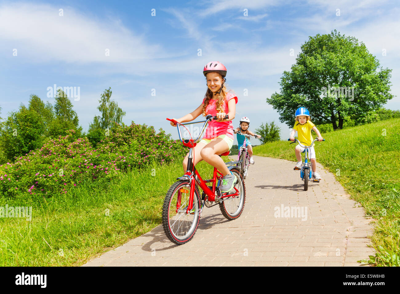 Summer bike riding Stock Photo - Alamy