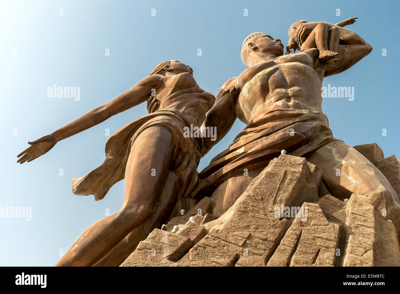 African Renaissance Monument, Dakar, Senegal in commemoration to ...