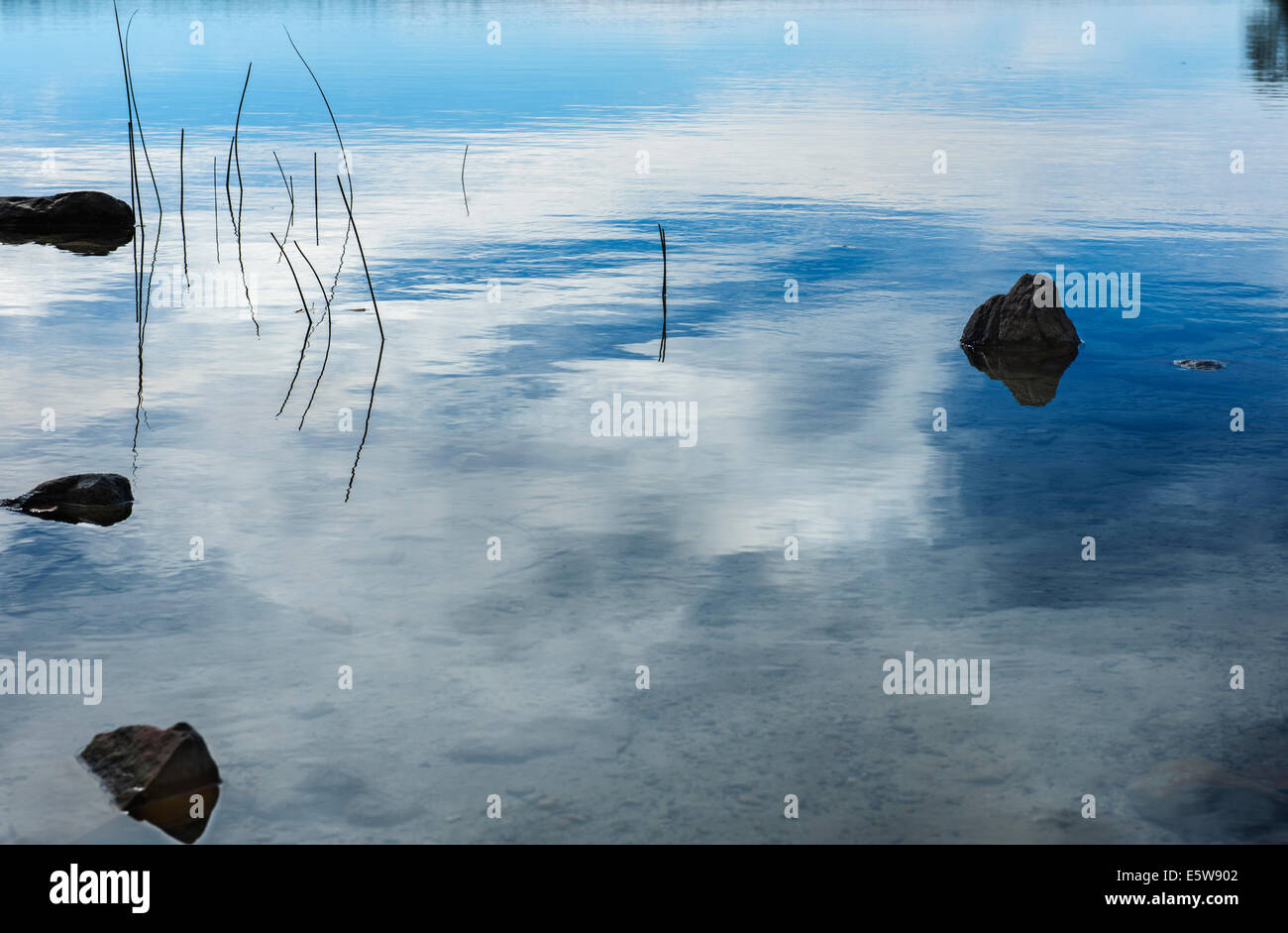 Reflections in water Stock Photo - Alamy