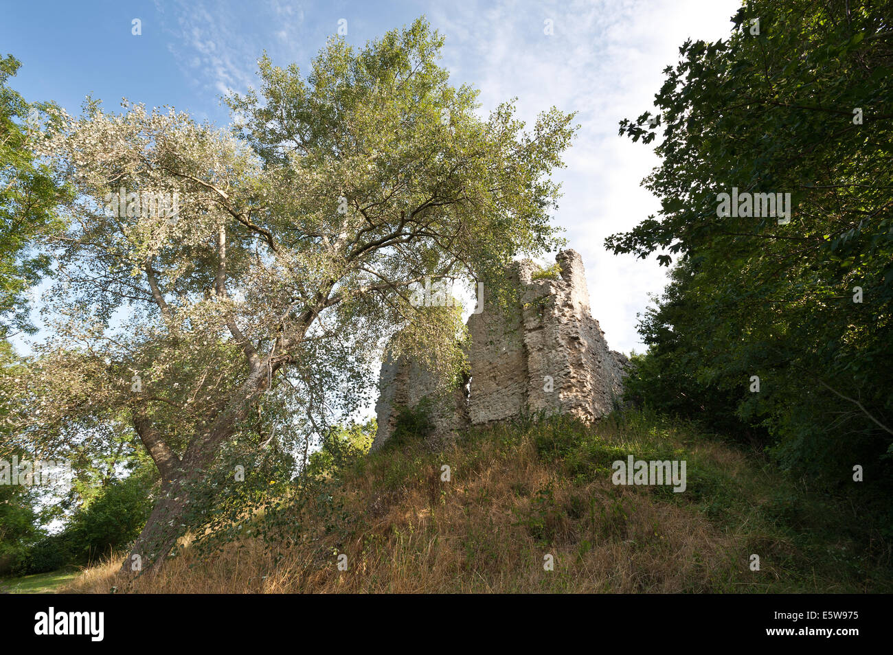 Corner remains of 12th century Norman castle Sutton Valence castle on ...
