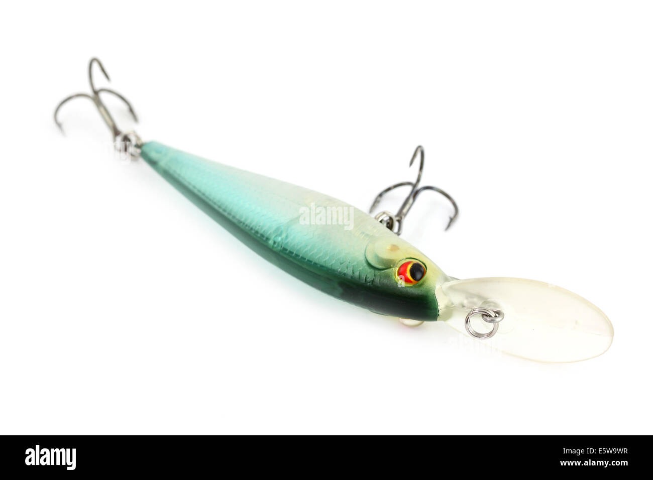 Fishing lure of colorful on white background Stock Photo - Alamy