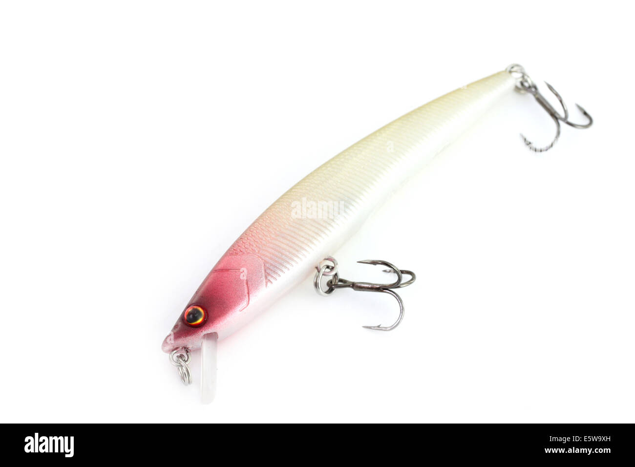 Fishing lure of colorful on white background Stock Photo - Alamy