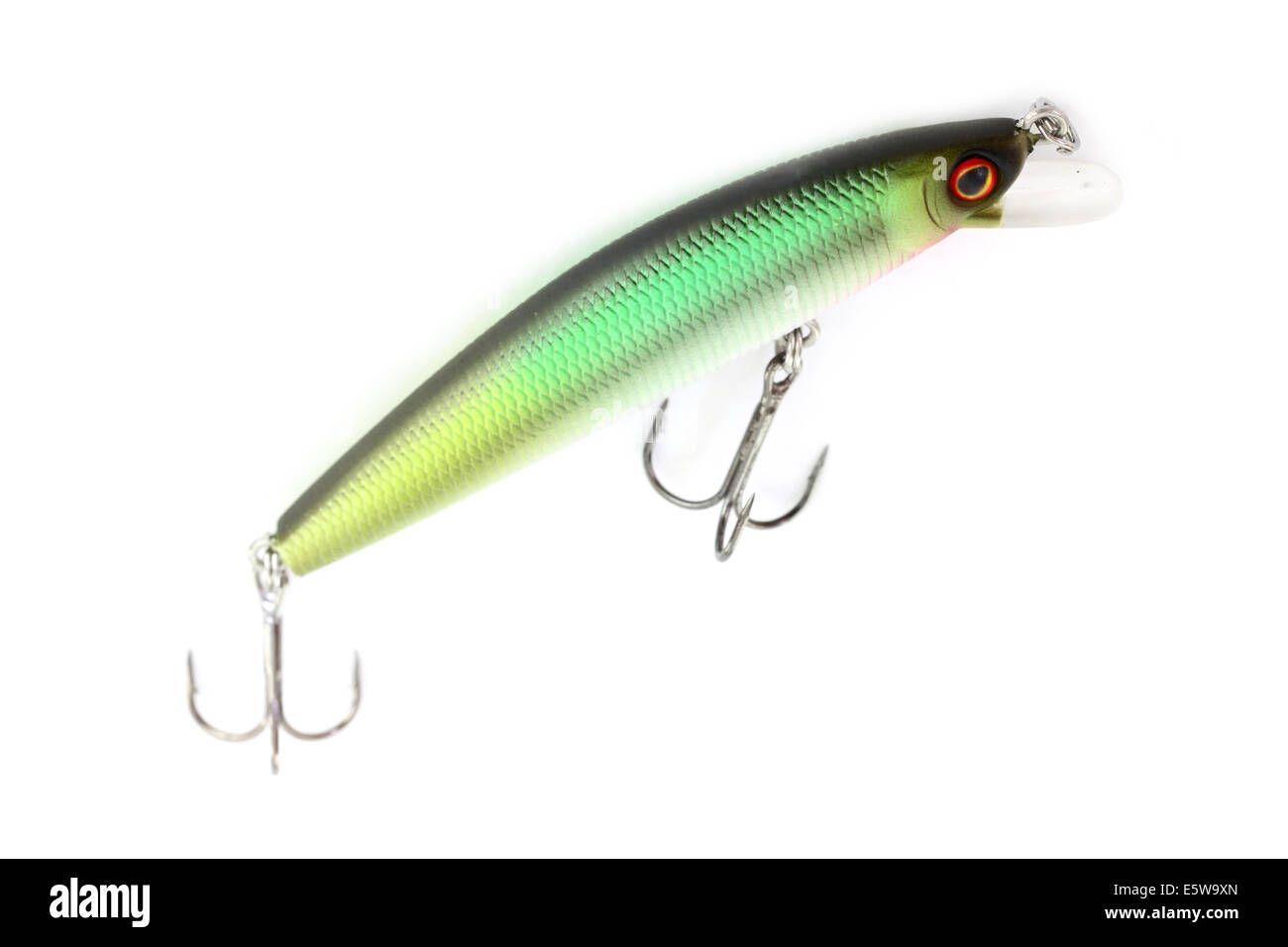 Fishing lure of colorful on white background Stock Photo - Alamy
