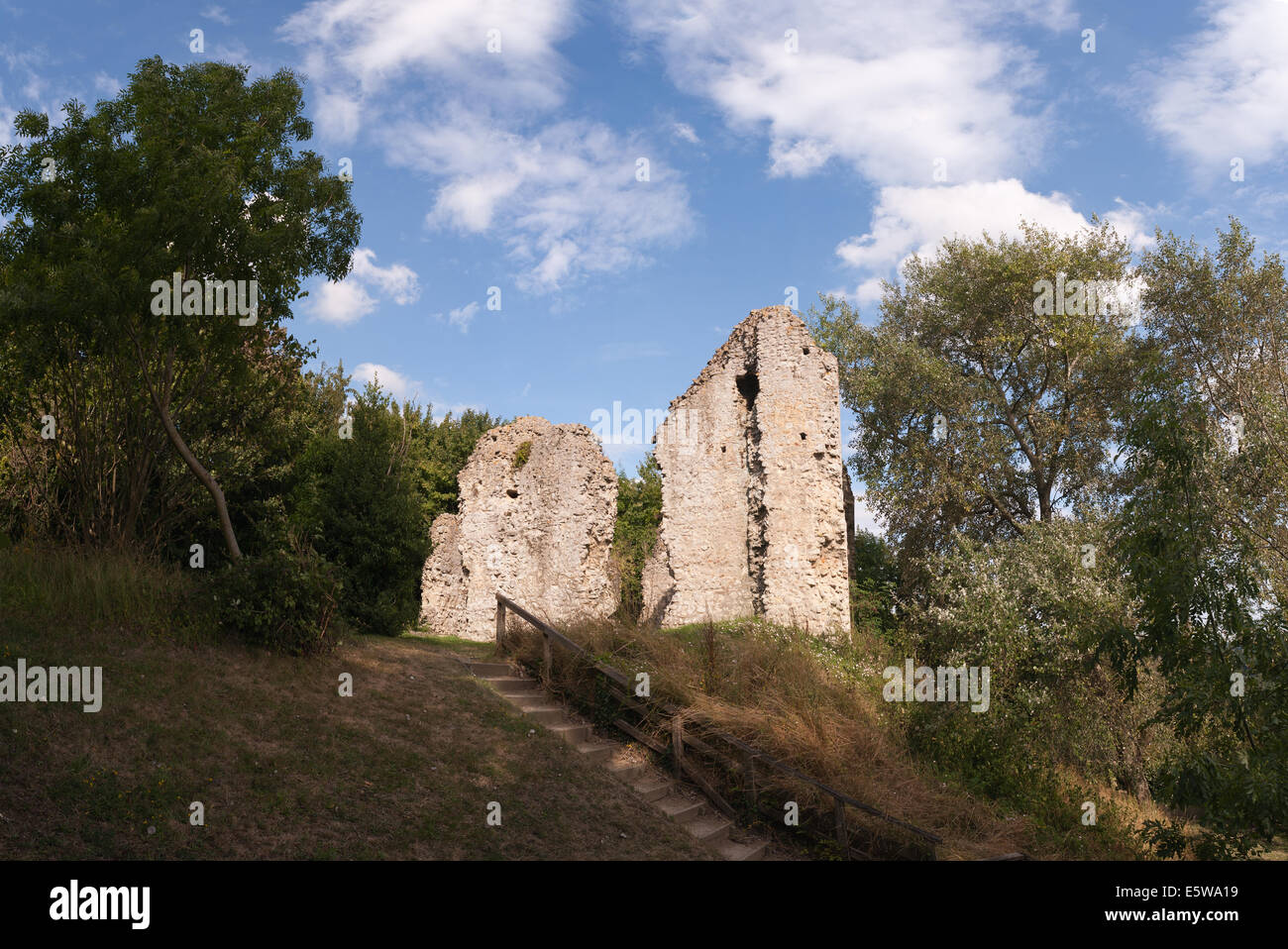 Corner remains of 12th century Norman castle Sutton Valence castle on ...