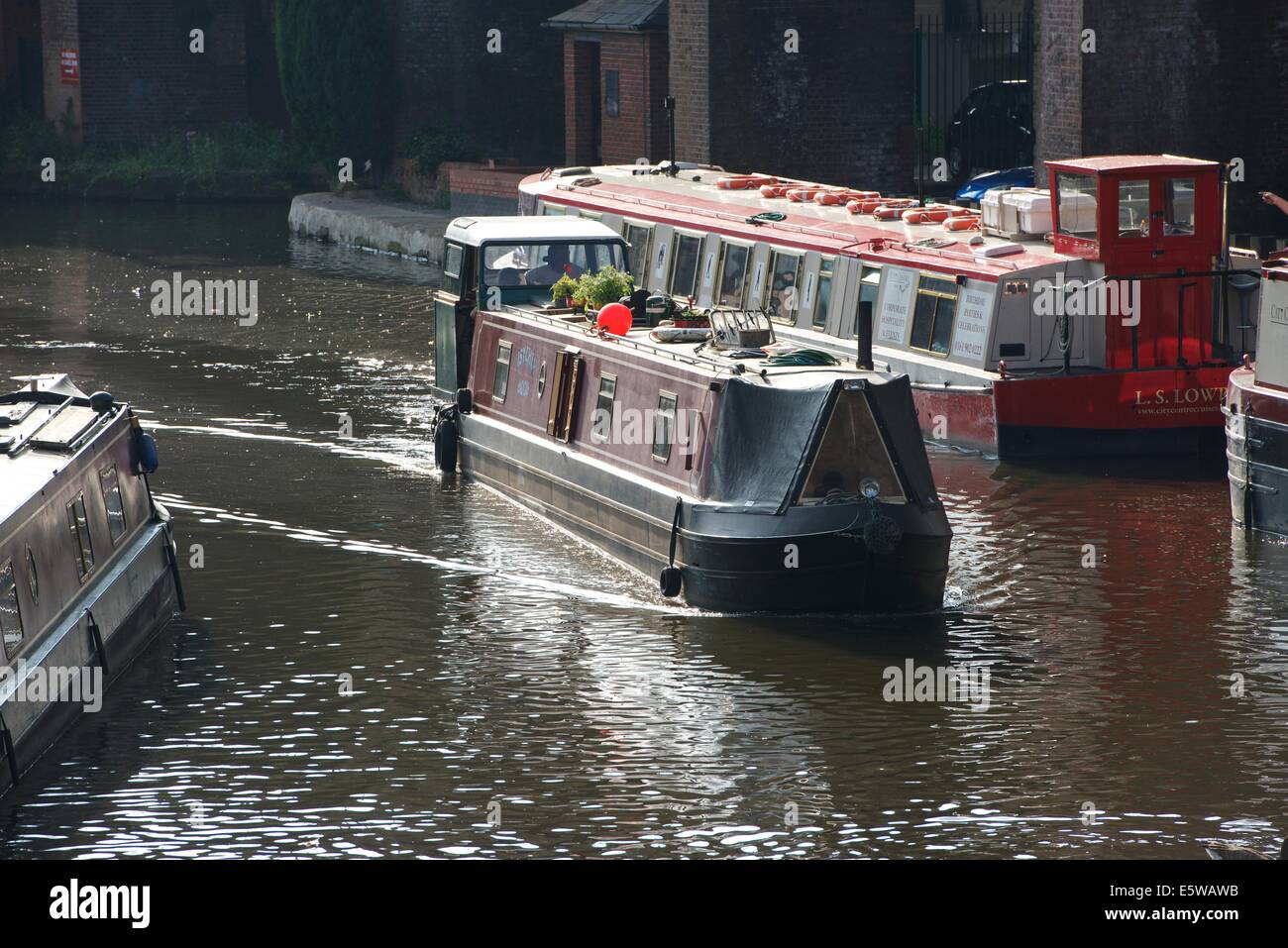 Barges on the Bridgewater Canal, Manchester Stock Photo - Alamy