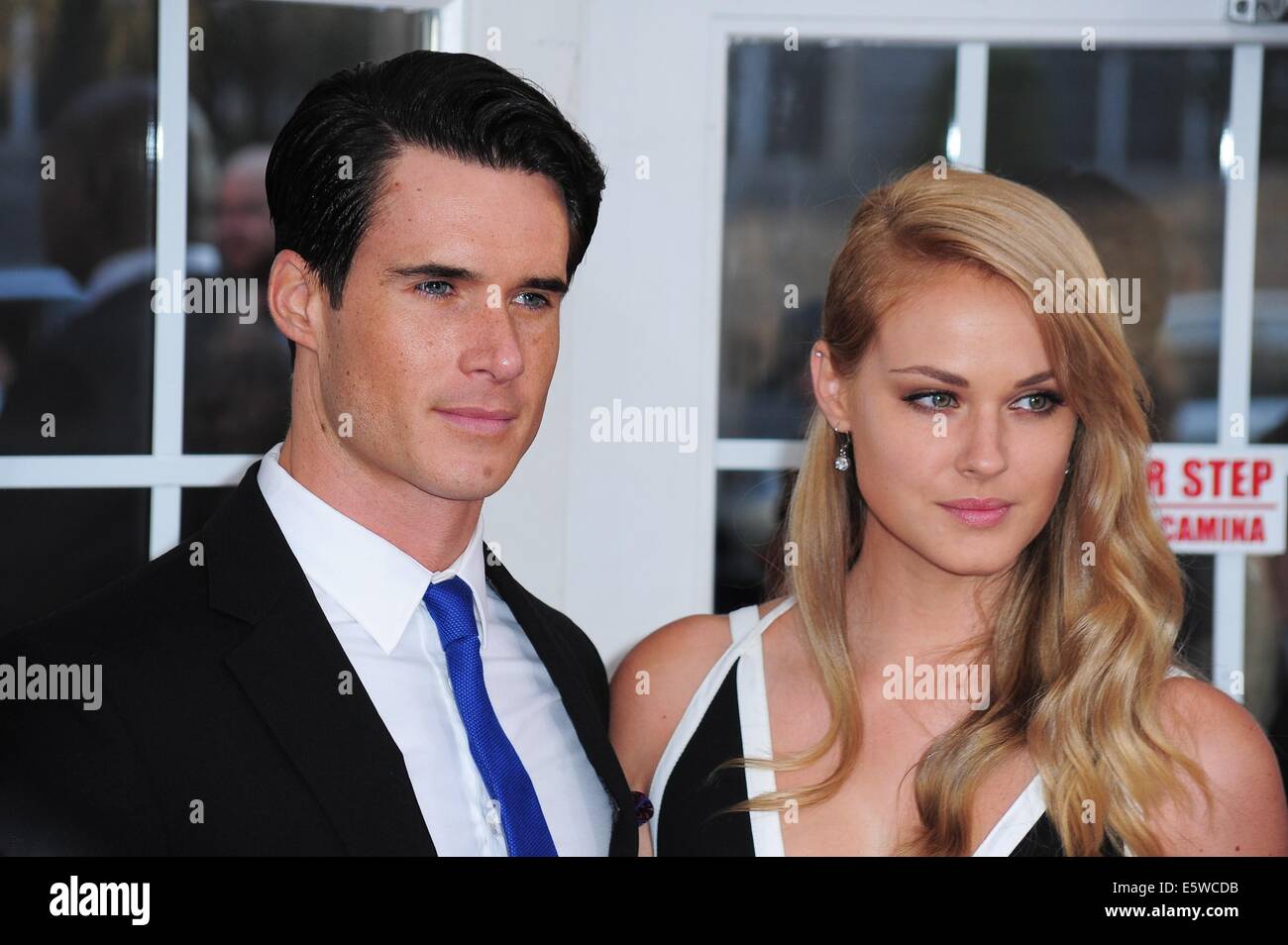New York, NY, USA. 6th Aug, 2014. Nick Ballard, Casey LaBow at arrivals ...
