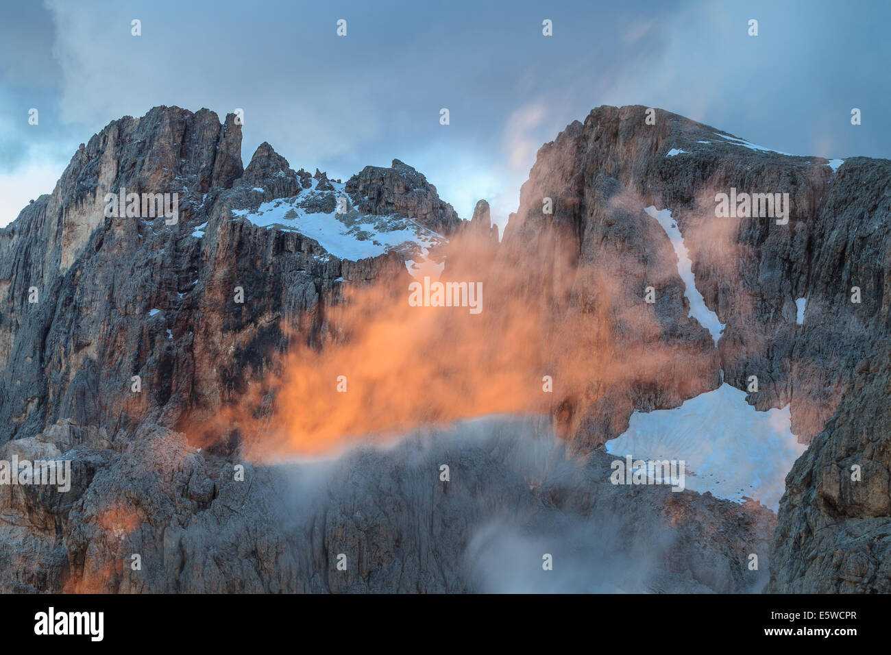 suset in Dolomite Alps, Italy Stock Photo - Alamy