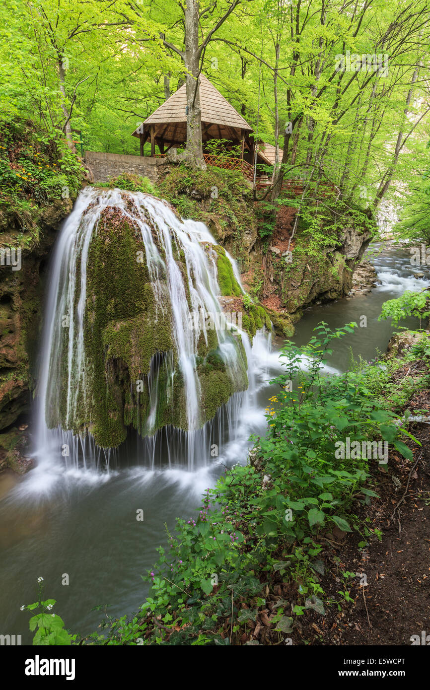 Bigar Cascade Falls in Beusnita Gorges National Park, Romania Stock ...