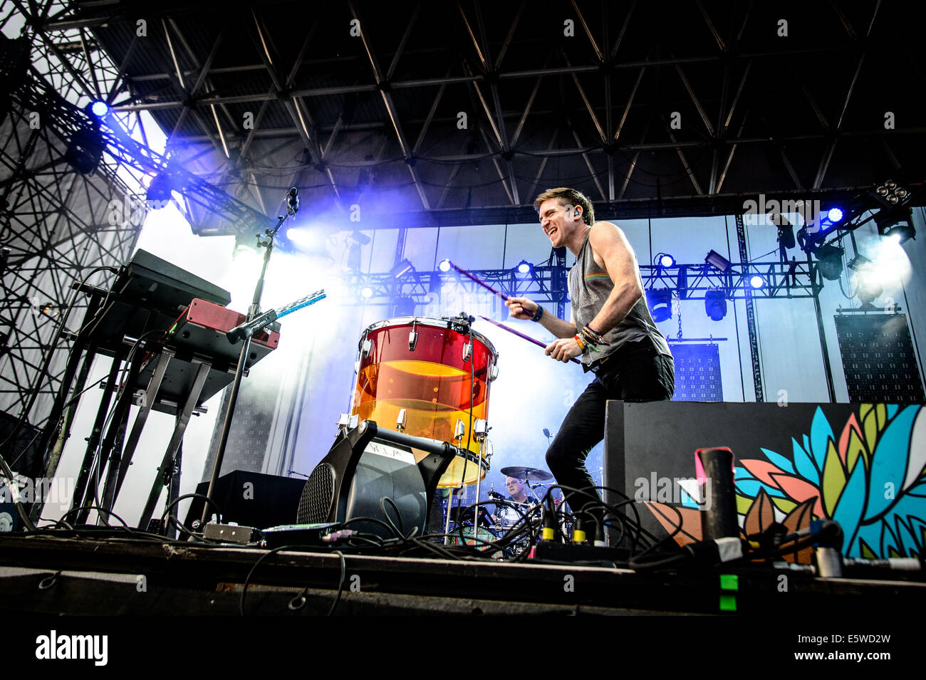 Toronto, Ontario, Canada. 6th Aug, 2014. Indie rock band 'Walk The Moon ...