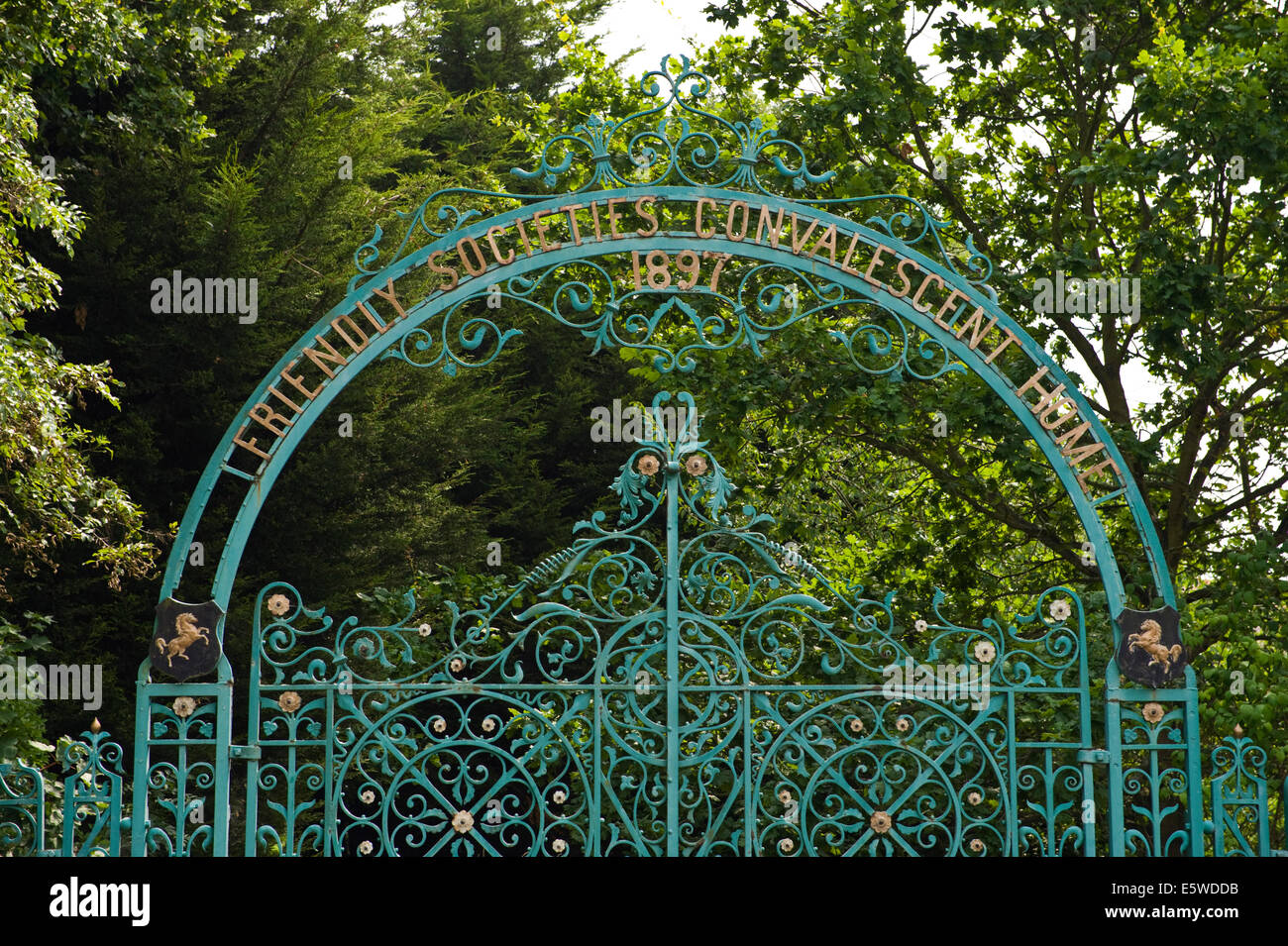 Victorian ornamental gates at Friendly Societies Convalescent Home ...
