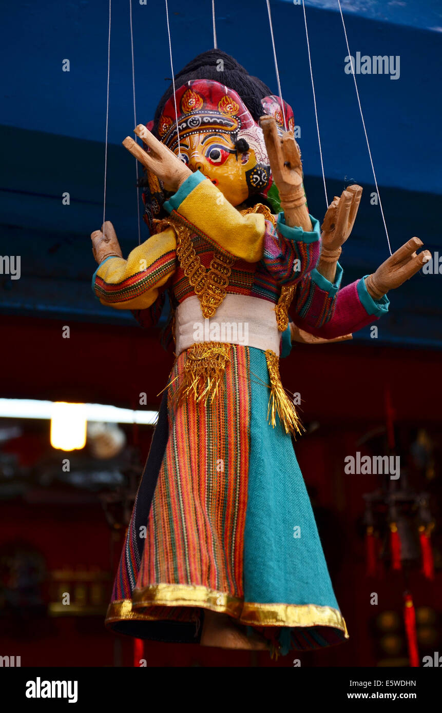 Puppet Nepal Style at Thamel market street Kathmandu Nepal Stock Photo ...
