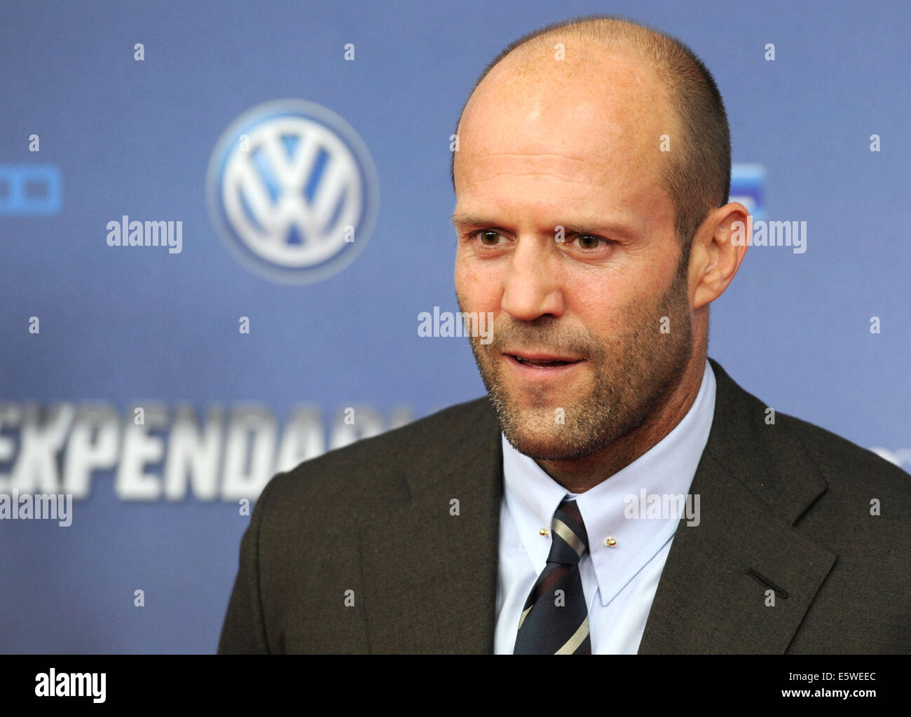 Cologne, Germany. 06th Aug, 2014. Actor Jason Statham arrives for the ...