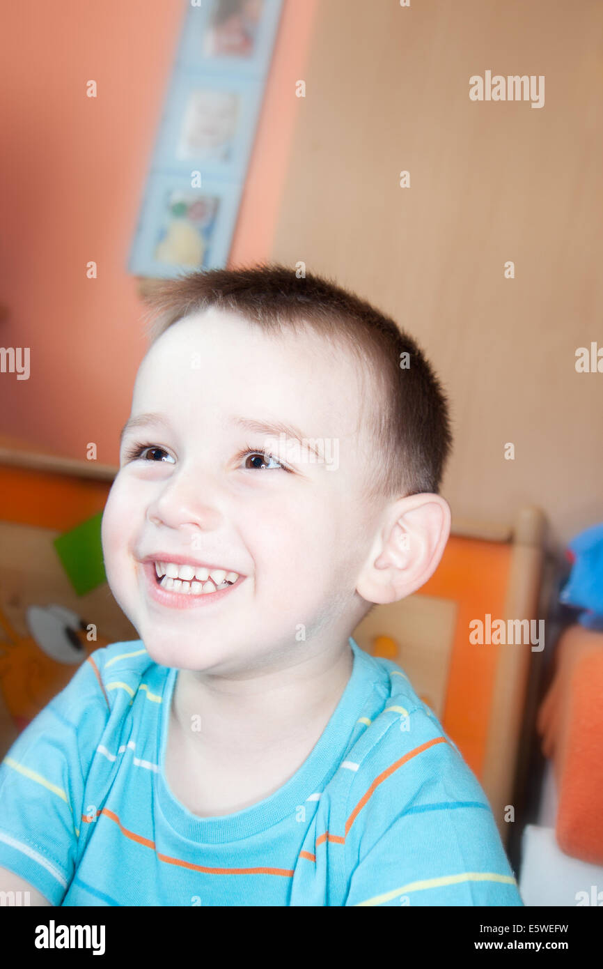 detail of face boy at home Stock Photo - Alamy