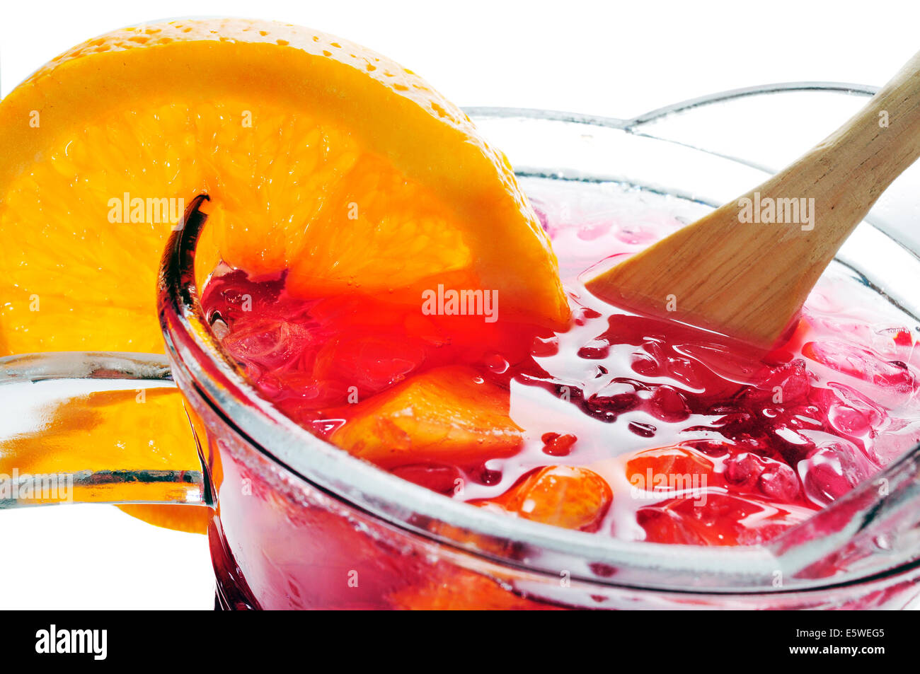 closeup of a pitcher with typical spanish sangria Stock Photo - Alamy