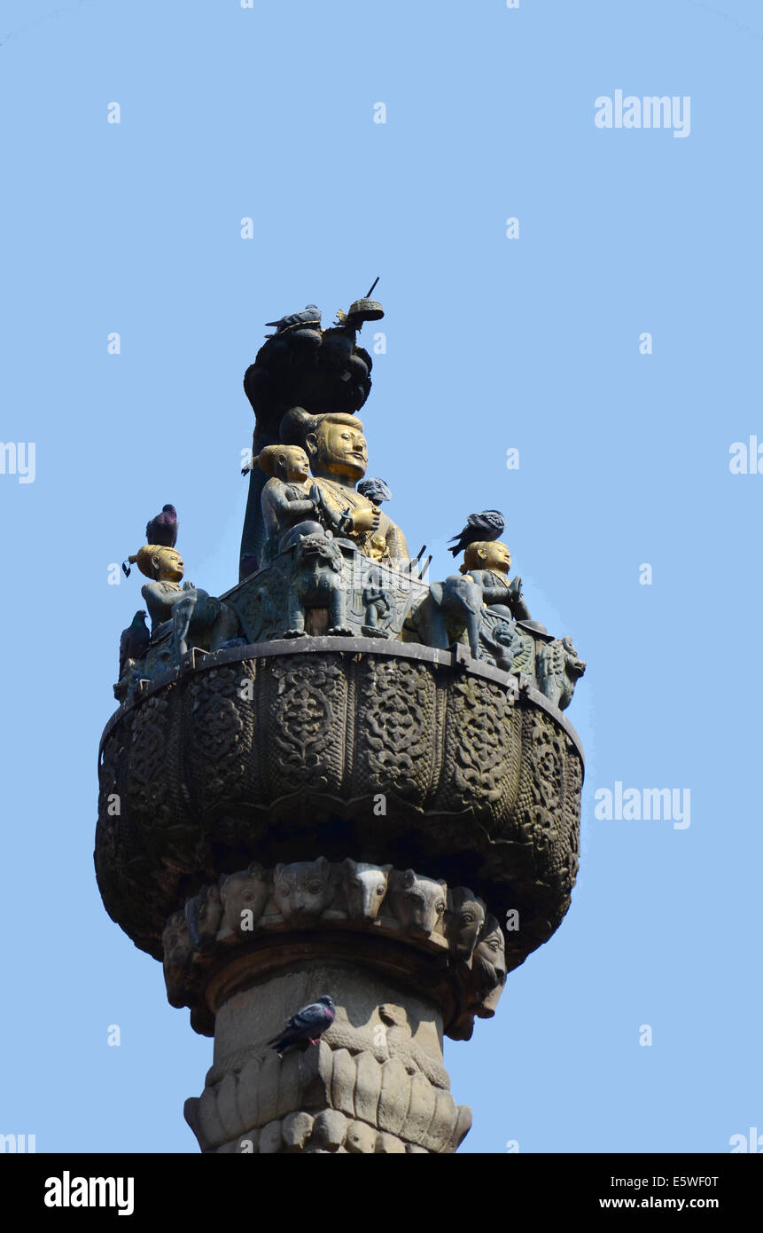 Basantapur durbar square statue hi-res stock photography and images - Alamy